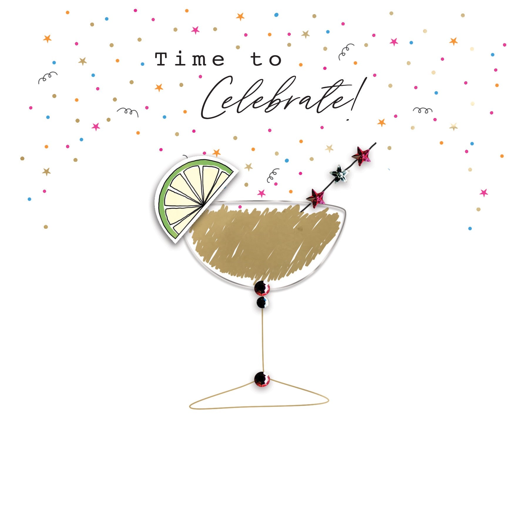 Time To Celebrate! Magical Sips! Birthday Hand-Finished Greeting Card – Love Kate's