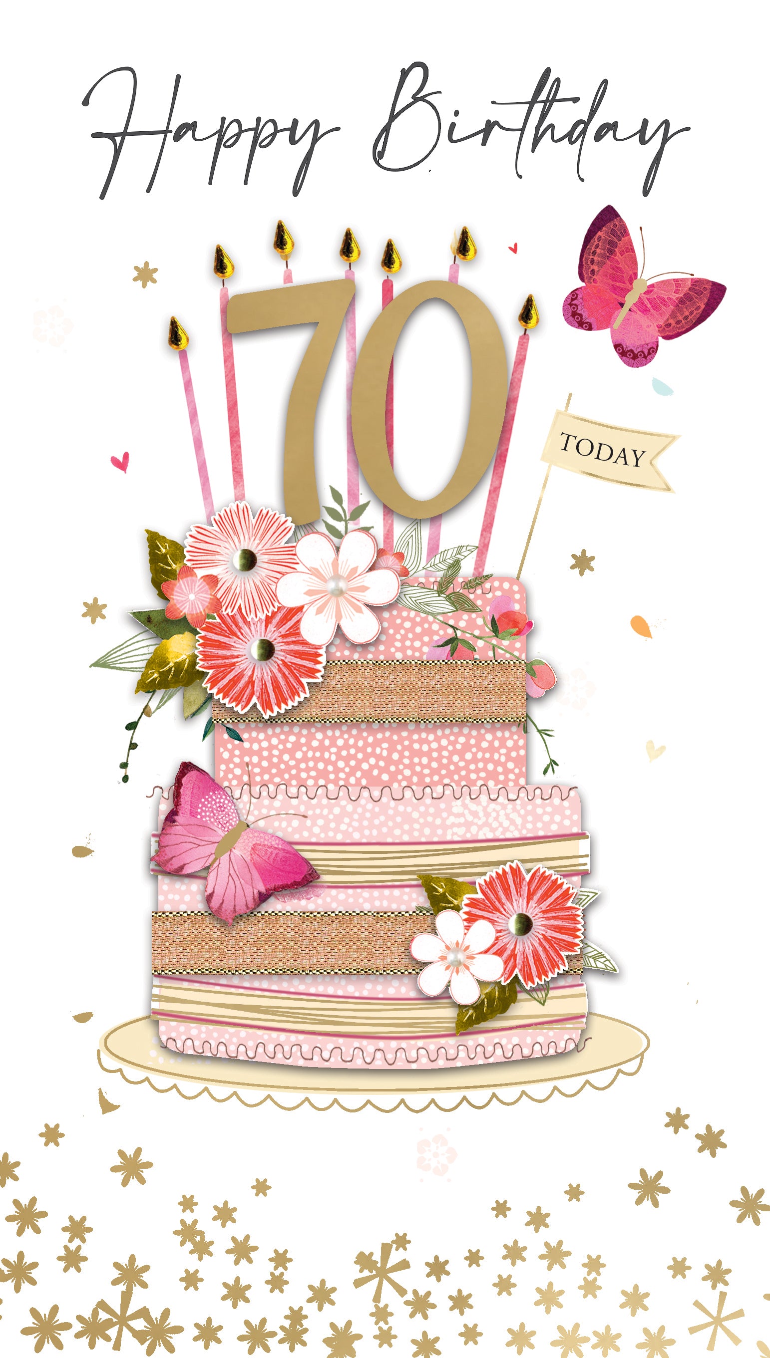 Happy 70th Birthday Card
