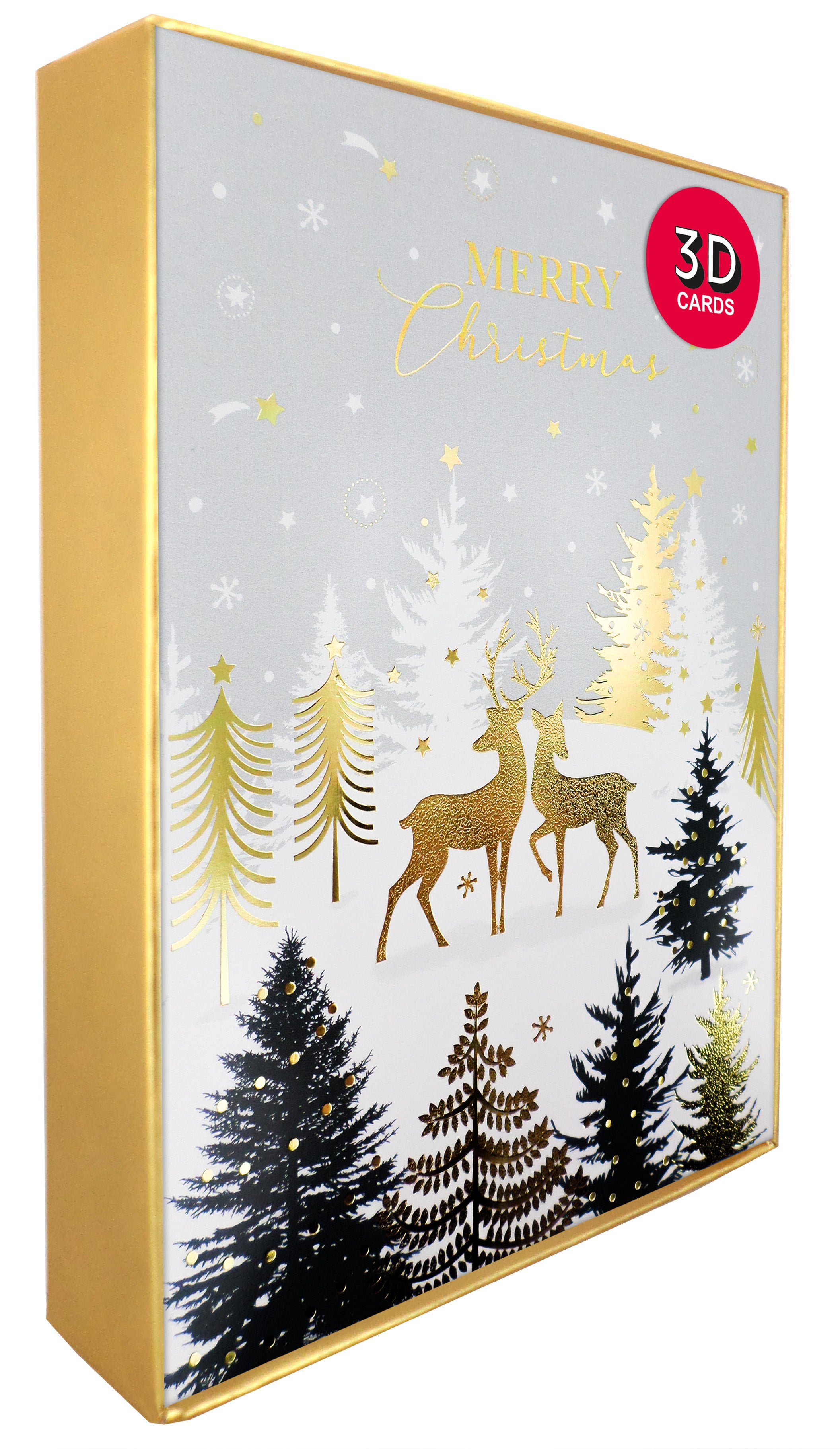 Box Of 5 Pop Up 3D Magical Reindeer Love Christmas Cards Xmas Card Box ...