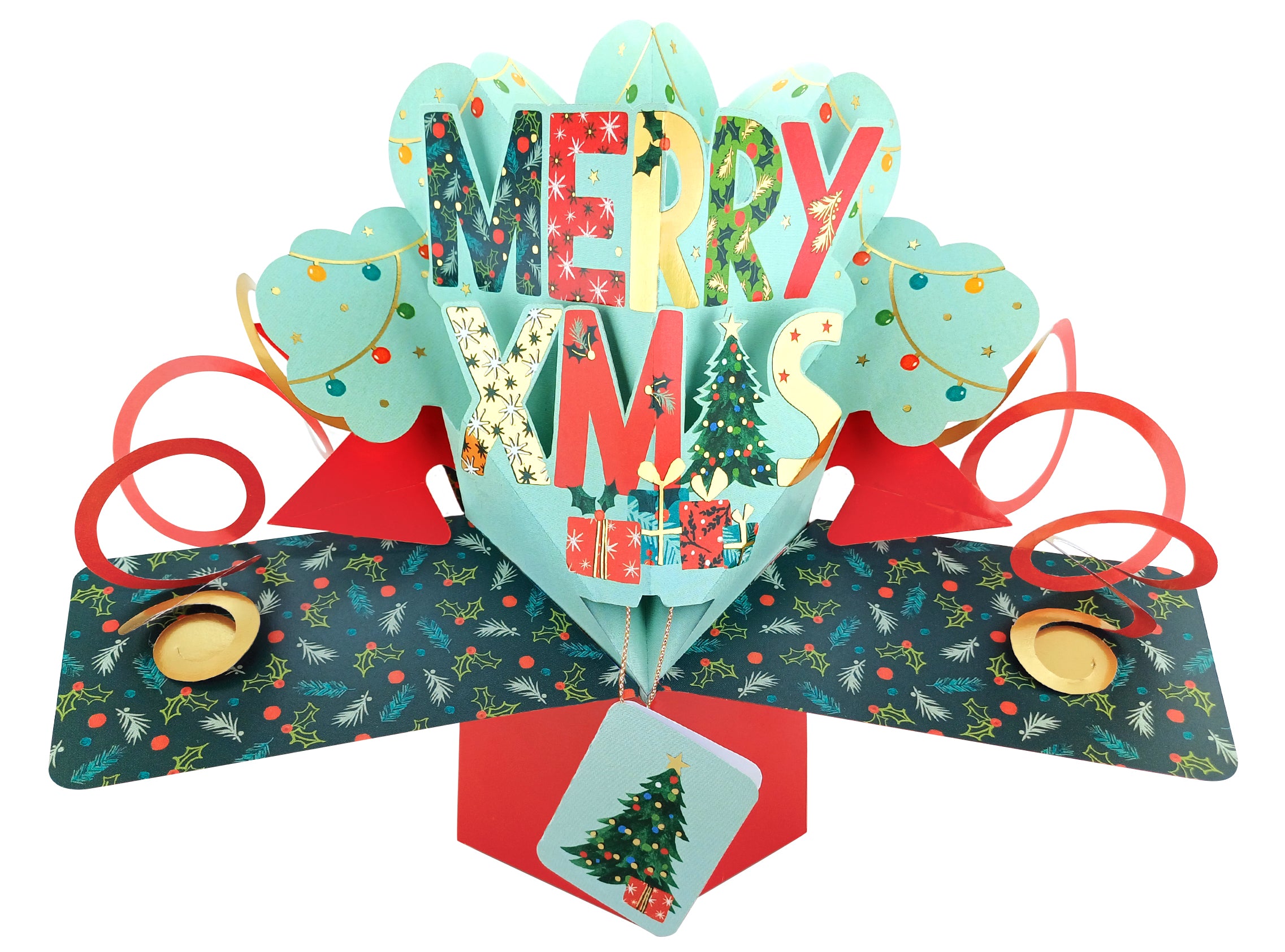Merry Xmas Christmas Pop Up Greeting Card – Love Kate's