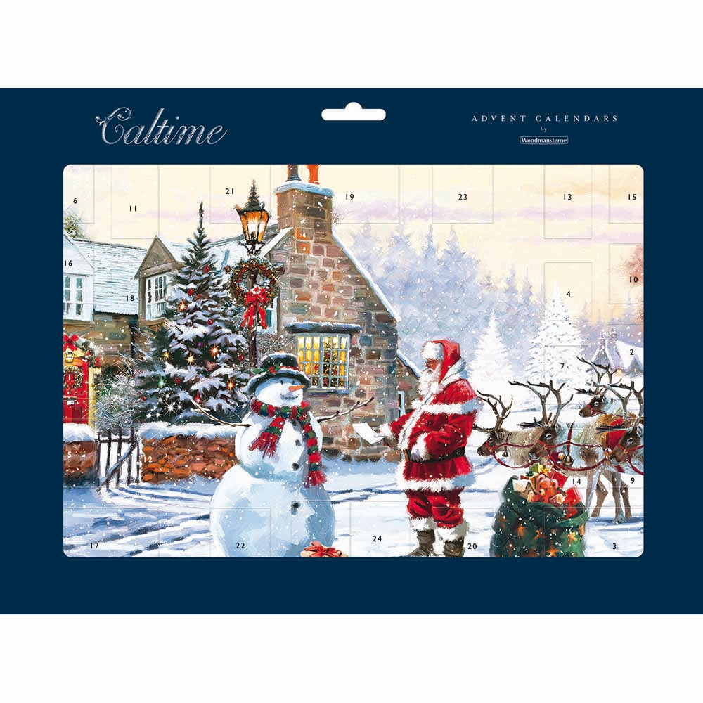 Traditional Advent Calendar Santa & Snowman Christmas Advent Calendar ...