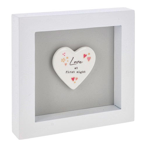 Heartfelt Art Love At First Sight Sweet Heart New Baby Wall Plaque Gif ...