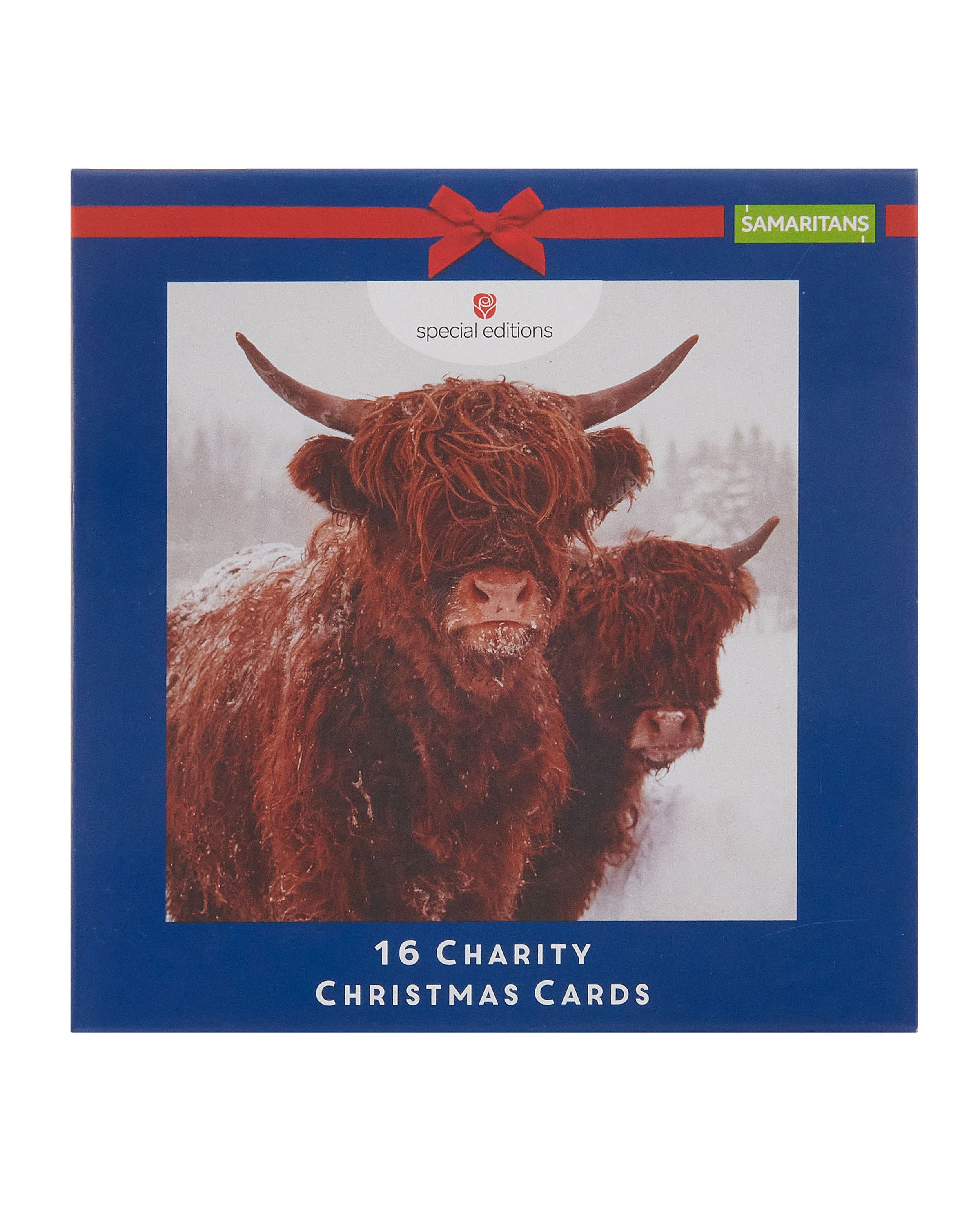 Box of 16 Festive Farm Animals Samaritans Charity Christmas Cards ...