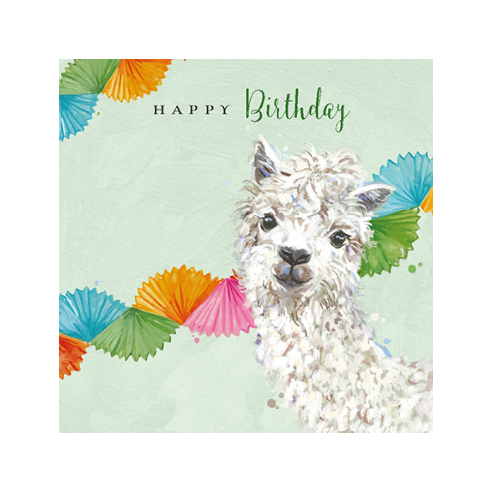 Happy Birthday Cute Llama Happy Birthday Llama Pop Up Card Animal 3D