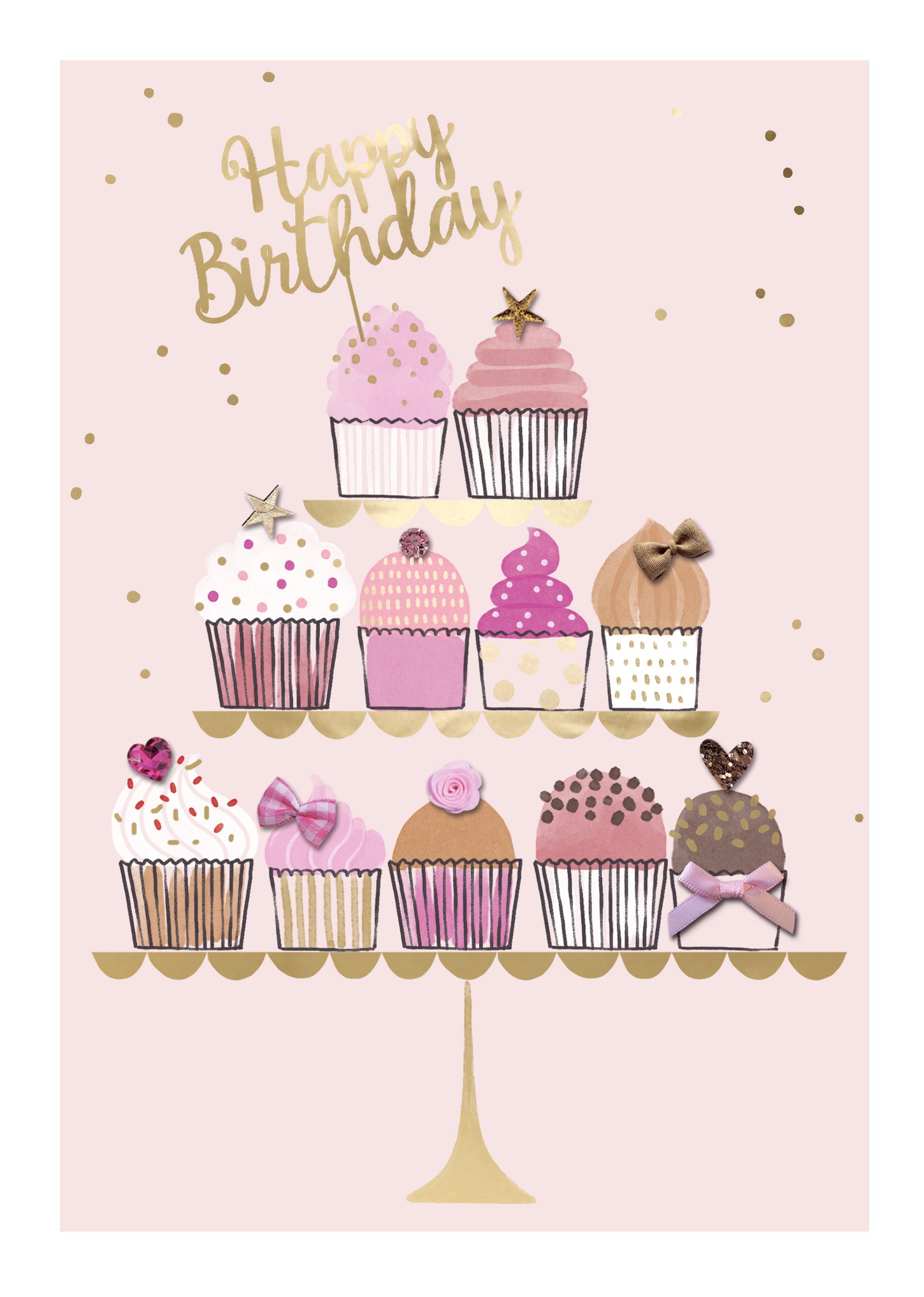 Happy Birthday Cupcakes Birthday Card – Love Kate's