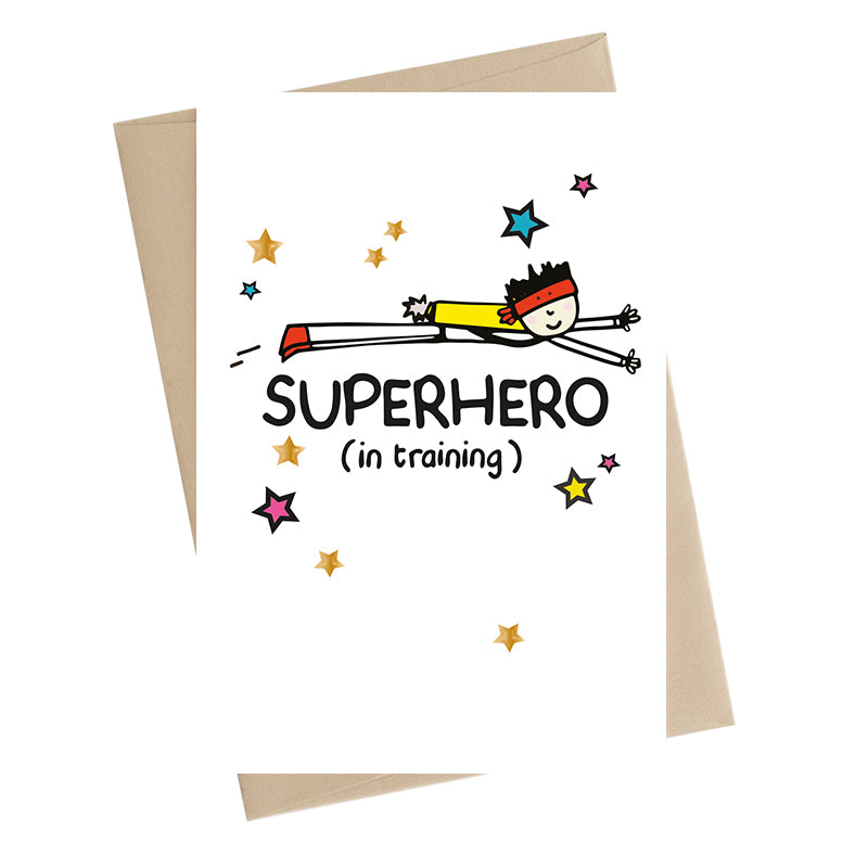 Superhero In Training Greeting Card – Love Kate's