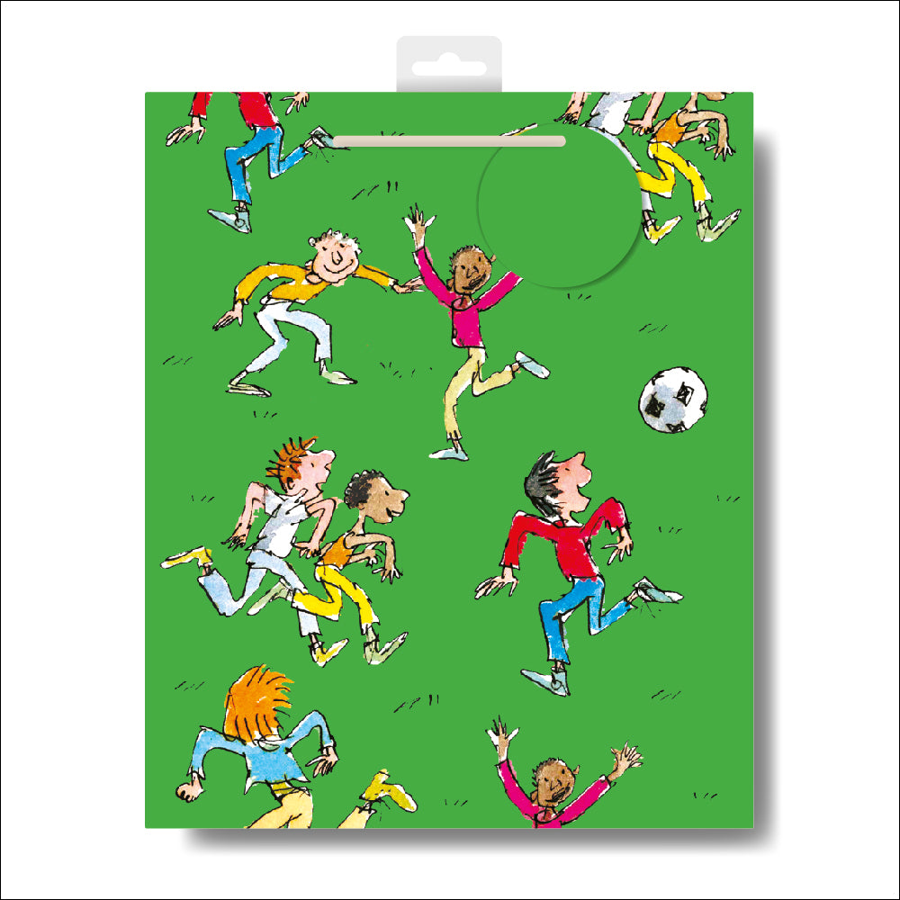 Quentin Blake Football Large Gift Bag Gift Wrapping Accessory – Love Kate's