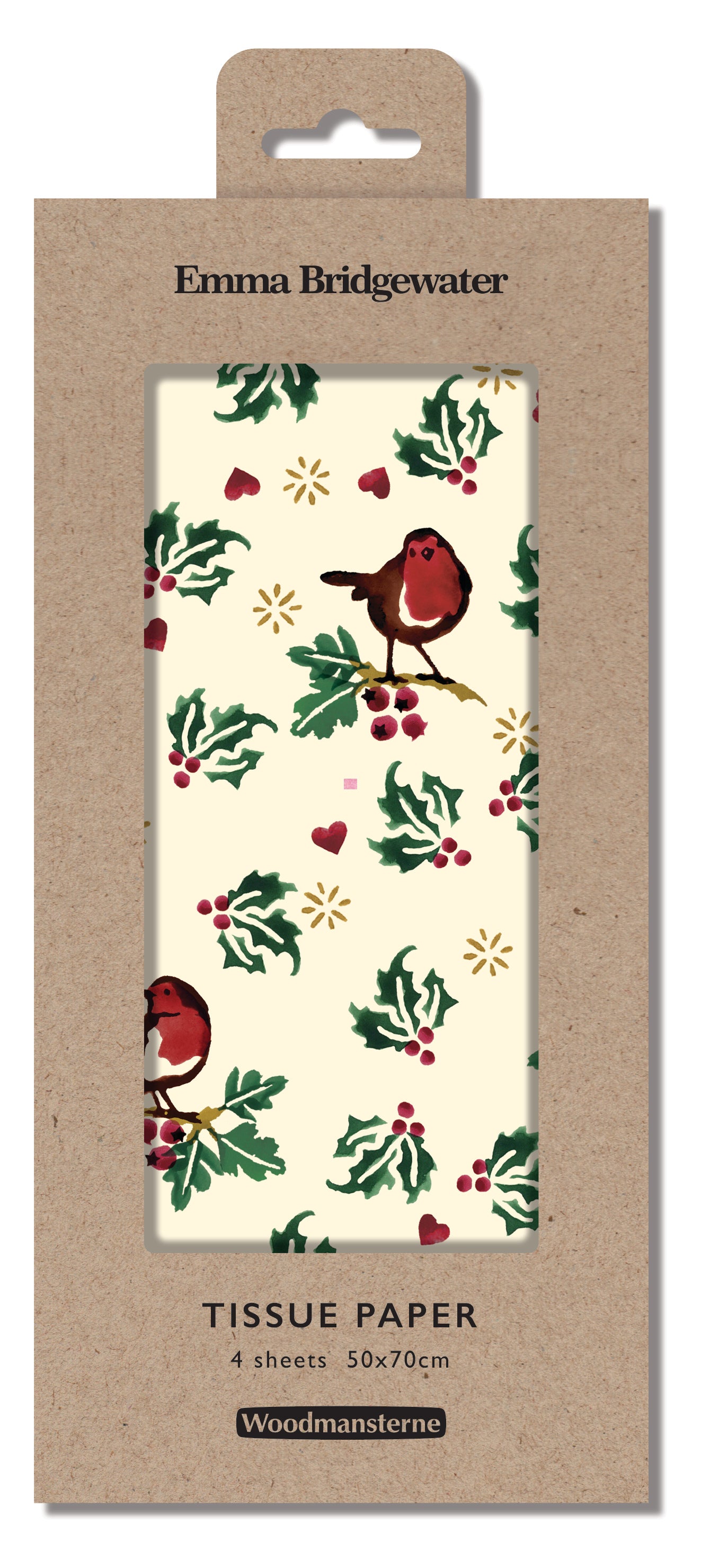 Emma Bridgewater Little Robin Tissue Paper Giftwrap Christmas Gift Wra ...