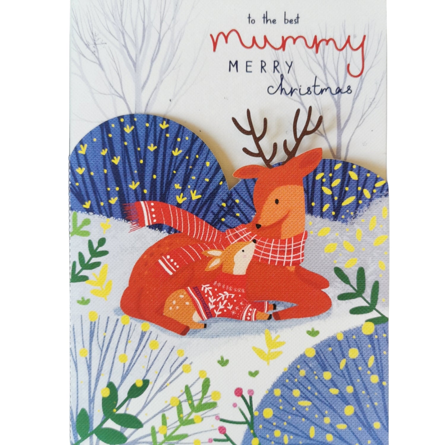 Paper Cut Art To The Best Mummy Laser Cut Christmas Greeting Card ...