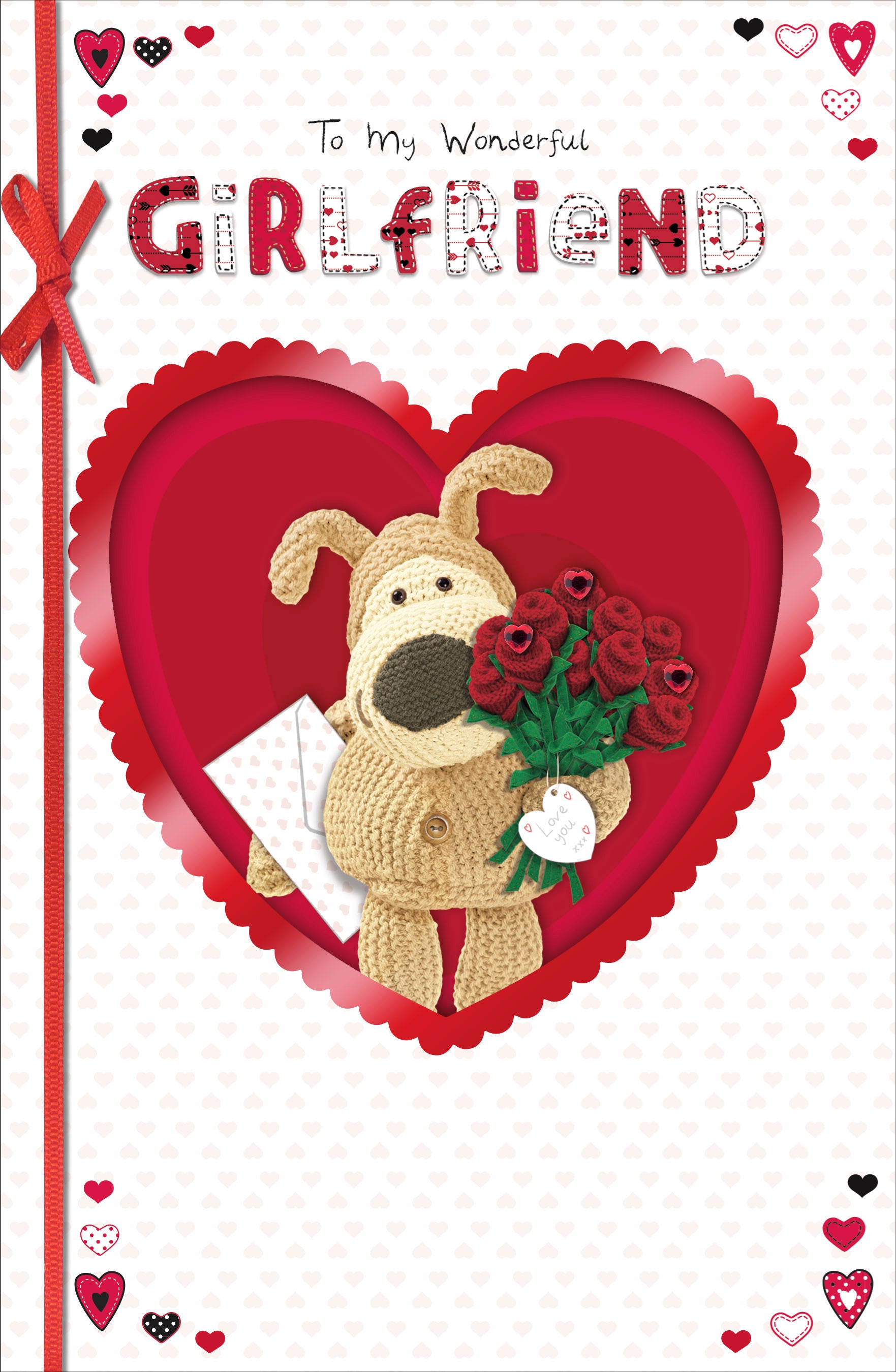 Boofle Wonderful Girlfriend Roses Valentine's Day Card – Love Kate's