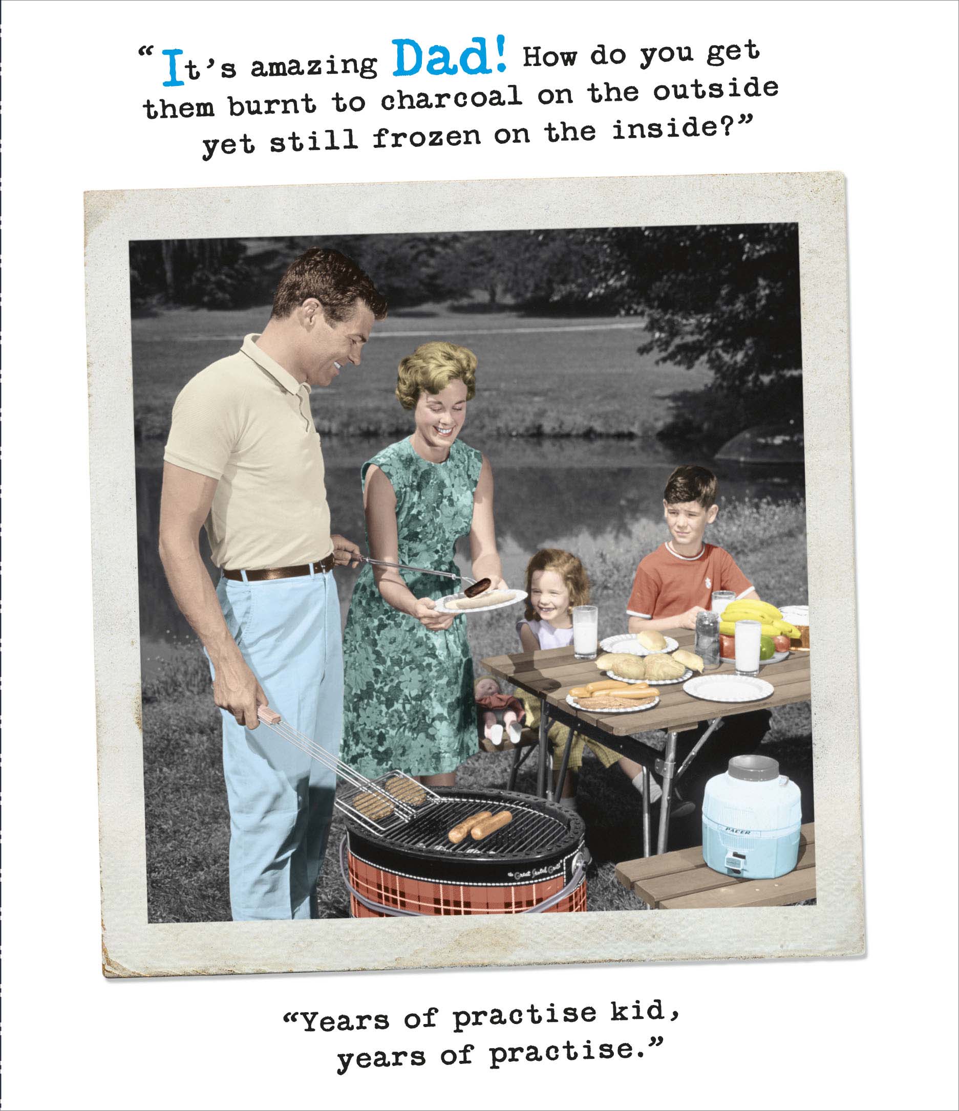 Amazing Dad! Burnt But Frozen Funny Father's Day Card Greeting – Love ...