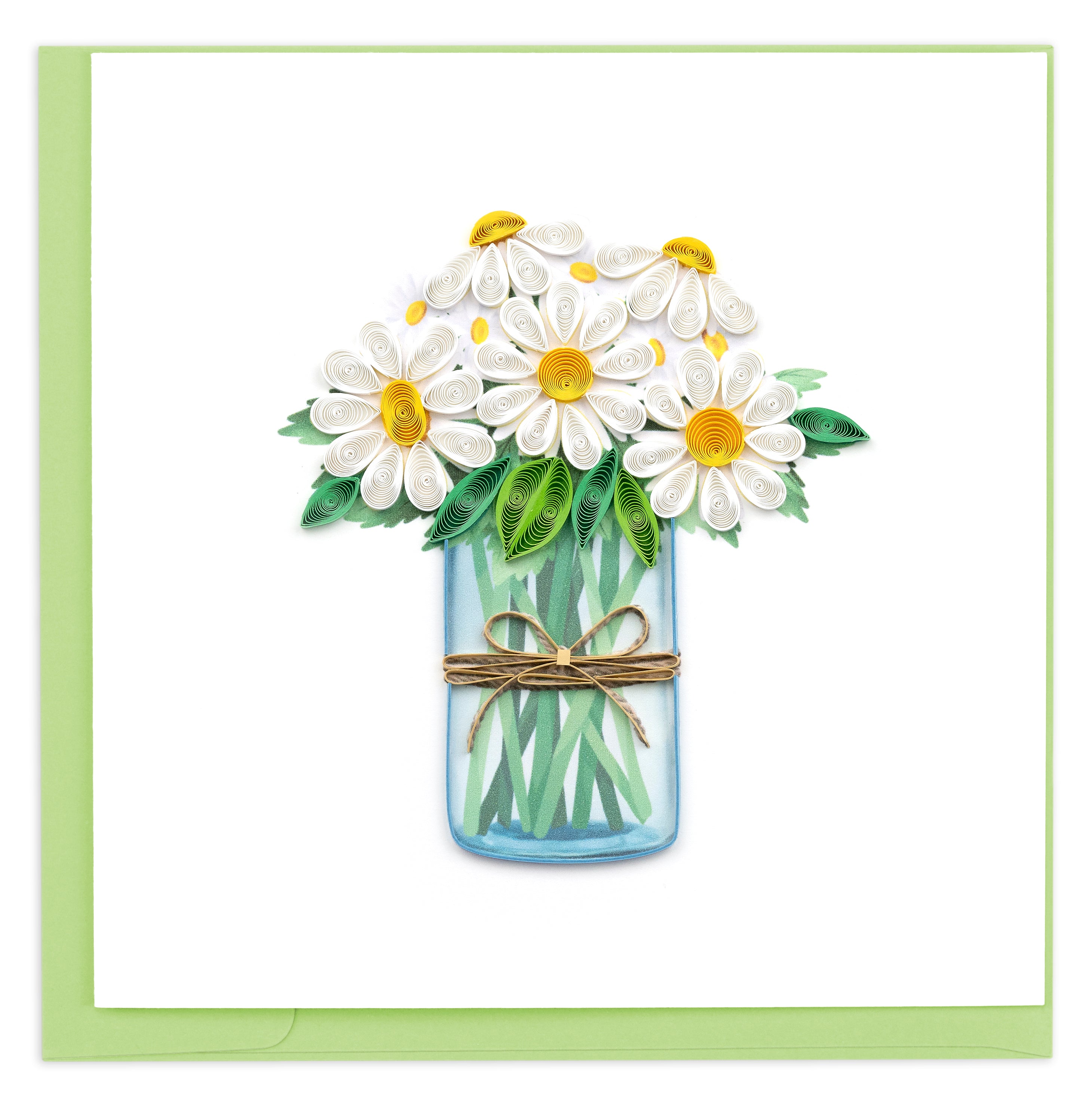 Quilling Jar Of Daises Daisy Dreams Come True! Hand-Finished Art Greet ...