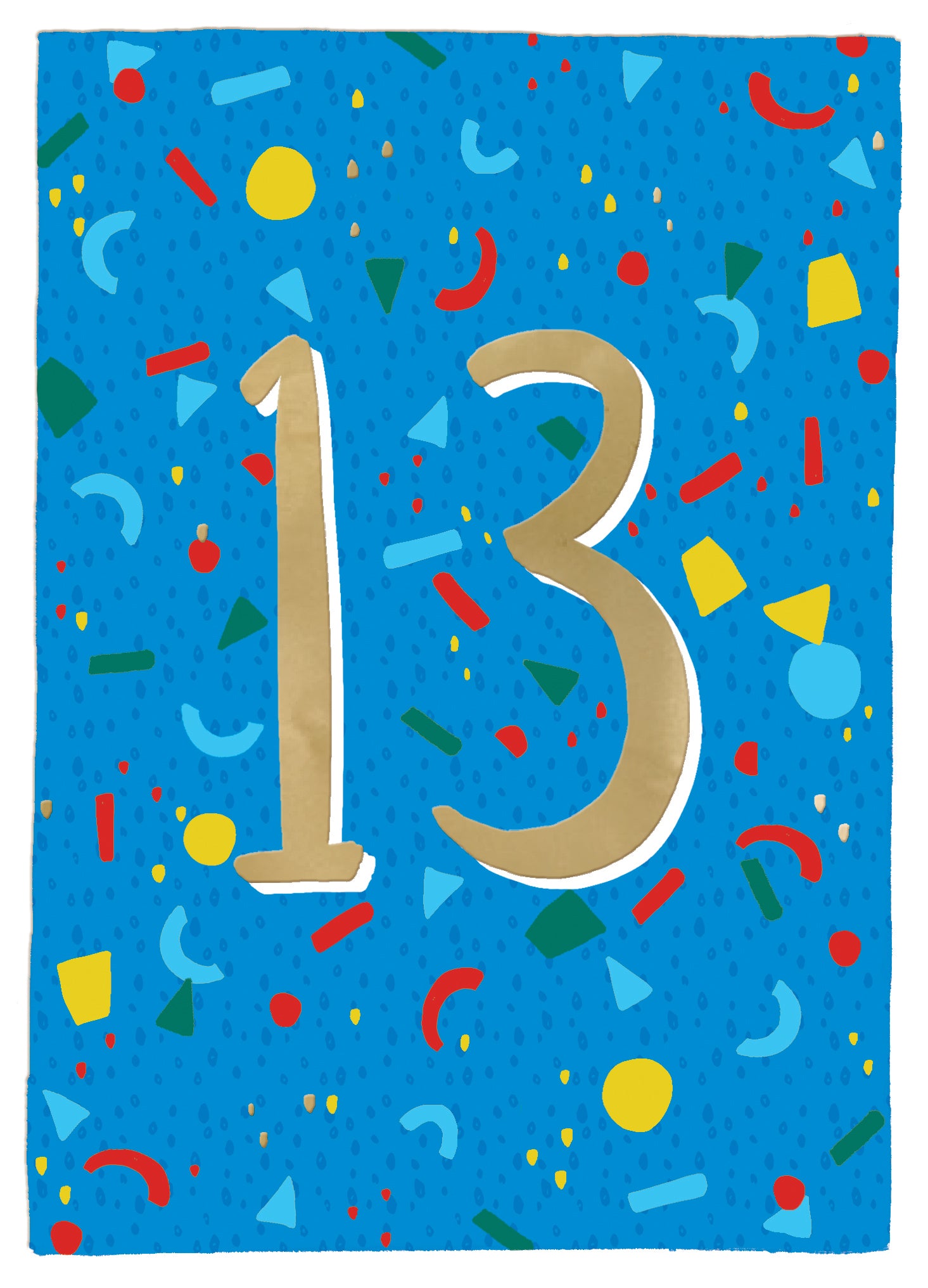 Age 13 Birthday Boy 13th Lucky 13 Party! Contemporary Birthday Card ...