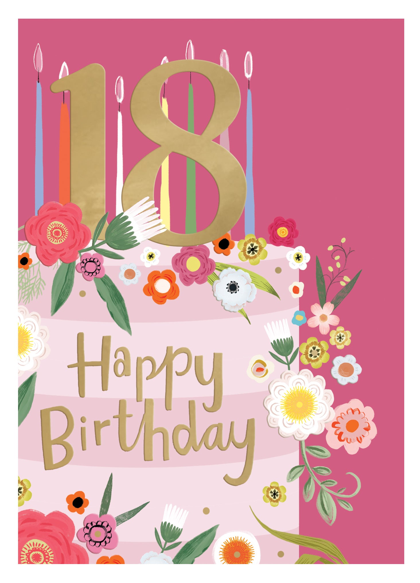 18th Happy Birthday For Her Sweet 18! Contemporary Birthday Card – Love ...