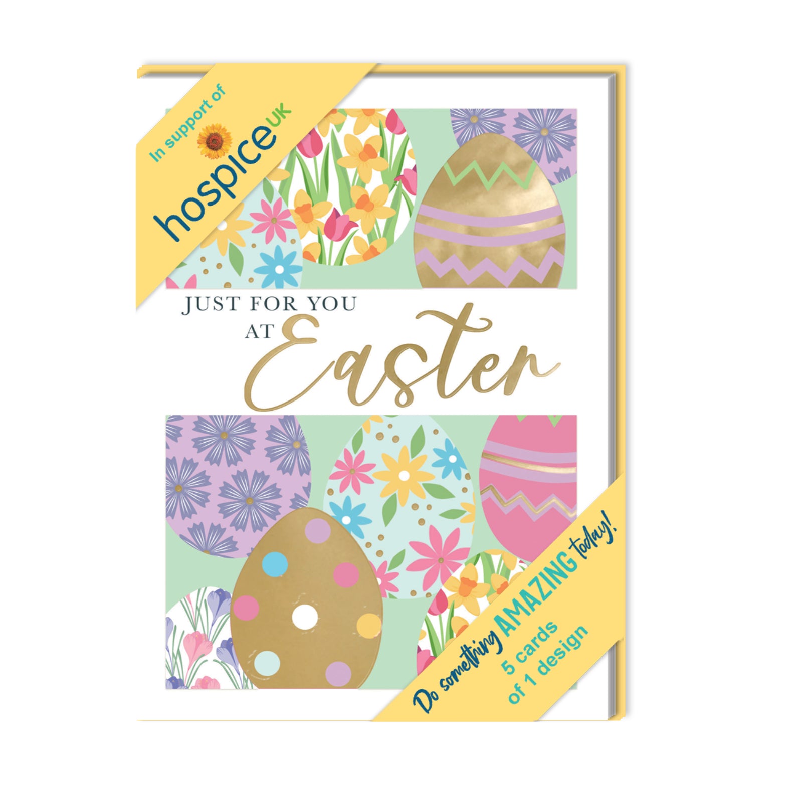 Pack of 5 Just For You At Easter Hospice UK Charity Egg-Cellent Easter ...