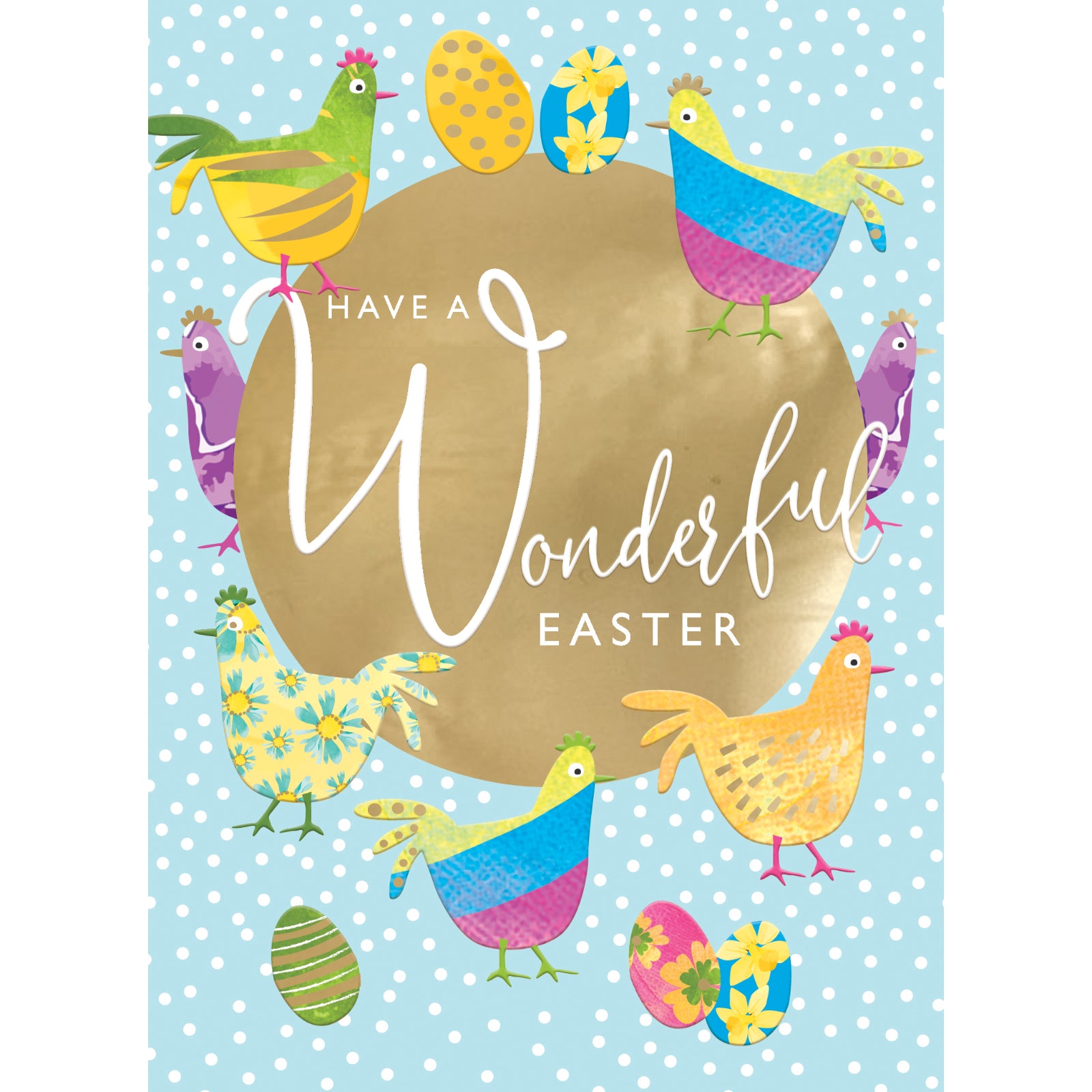 Have A Wonderful Easter Egg-Cellent Chickens Contemporary Easter Greet ...