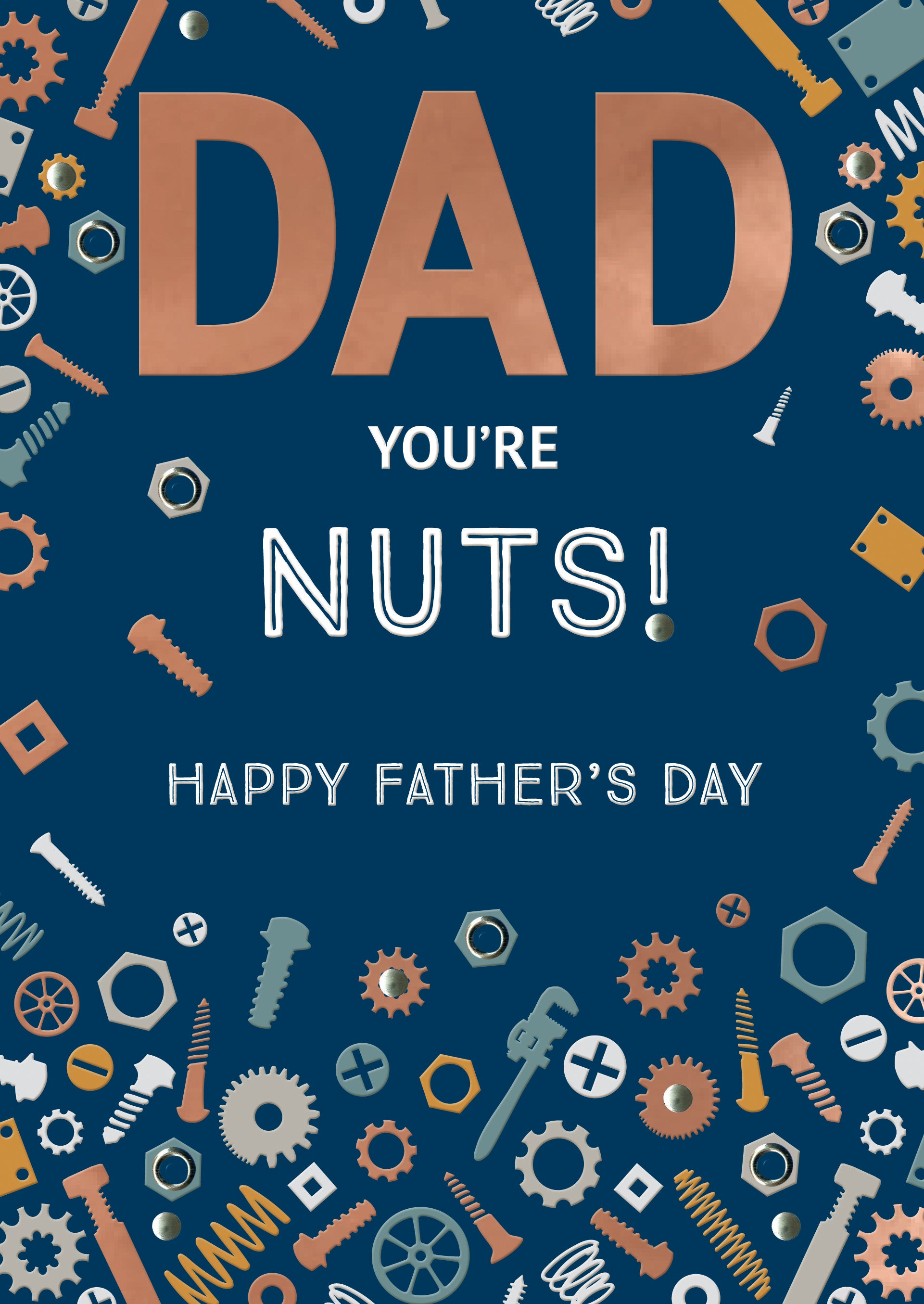 Dad You Re Nuts Nutty Dad Card Father S Day Contemporary Greeting Car