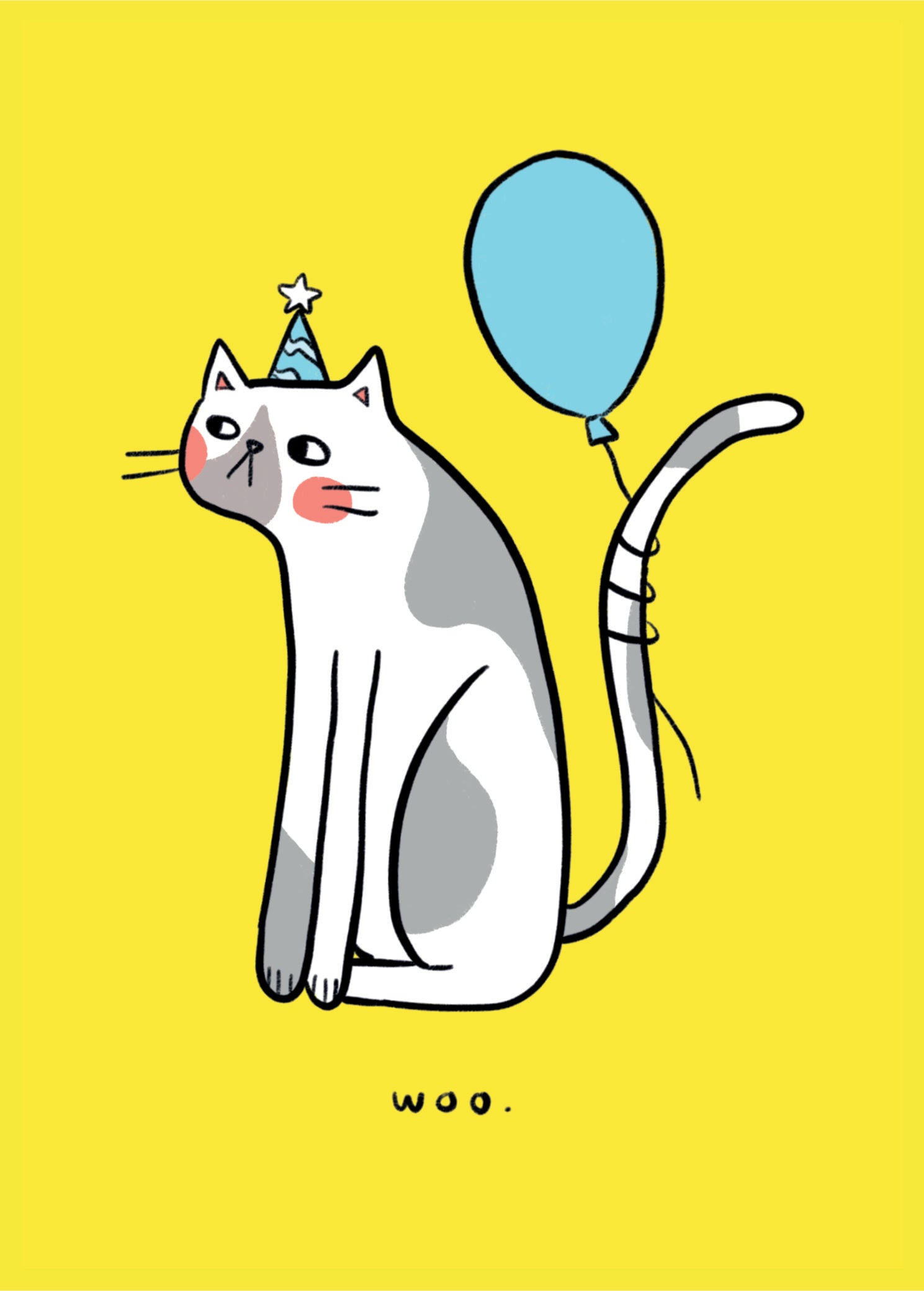 Scribbler Woo Party Cat Meow-Tastic Fun! Funny Greeting Card – Love Kate's