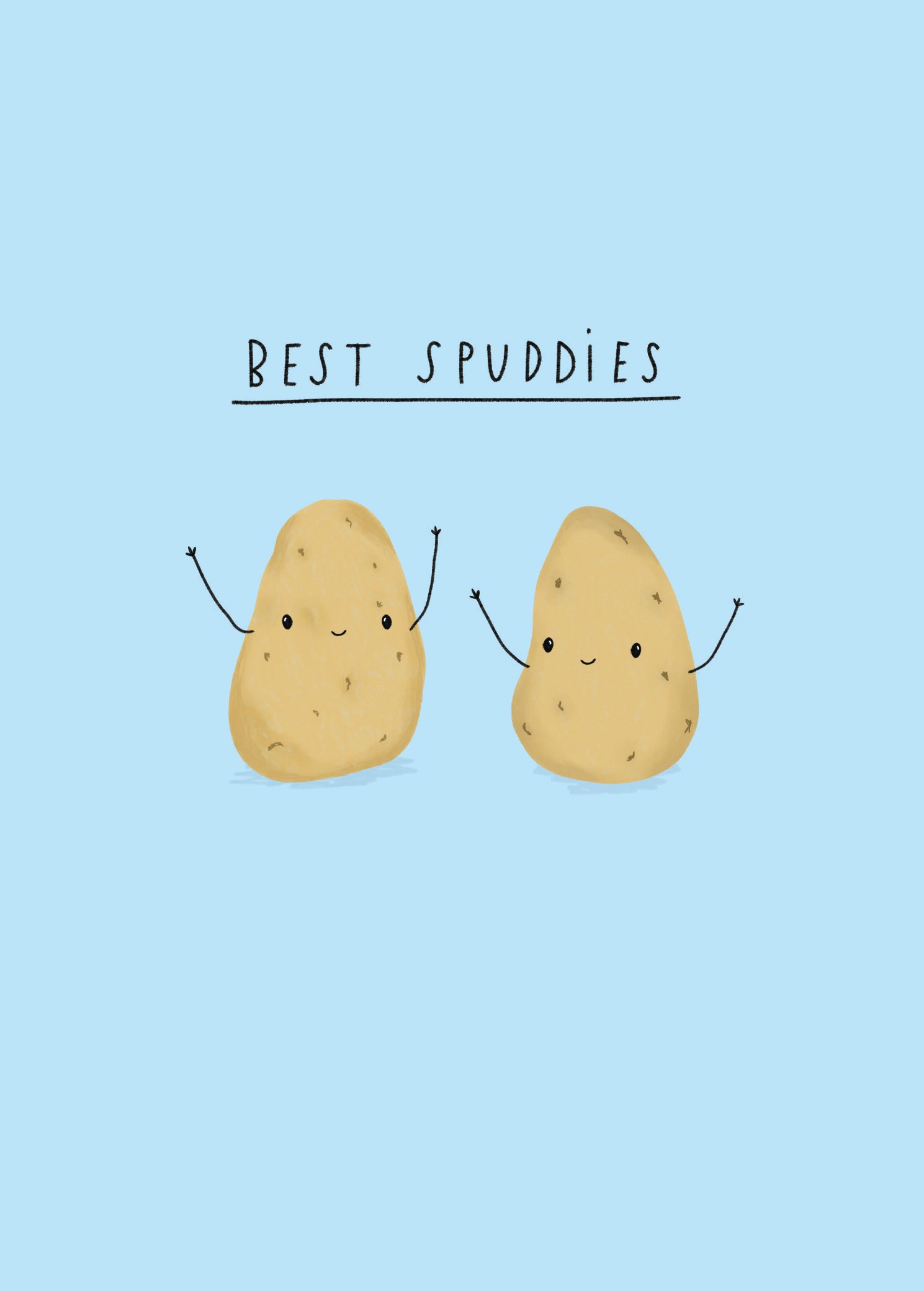 Scribbler Best Spuddies Friendship Spuds Buddies Forever! Funny Greeti ...