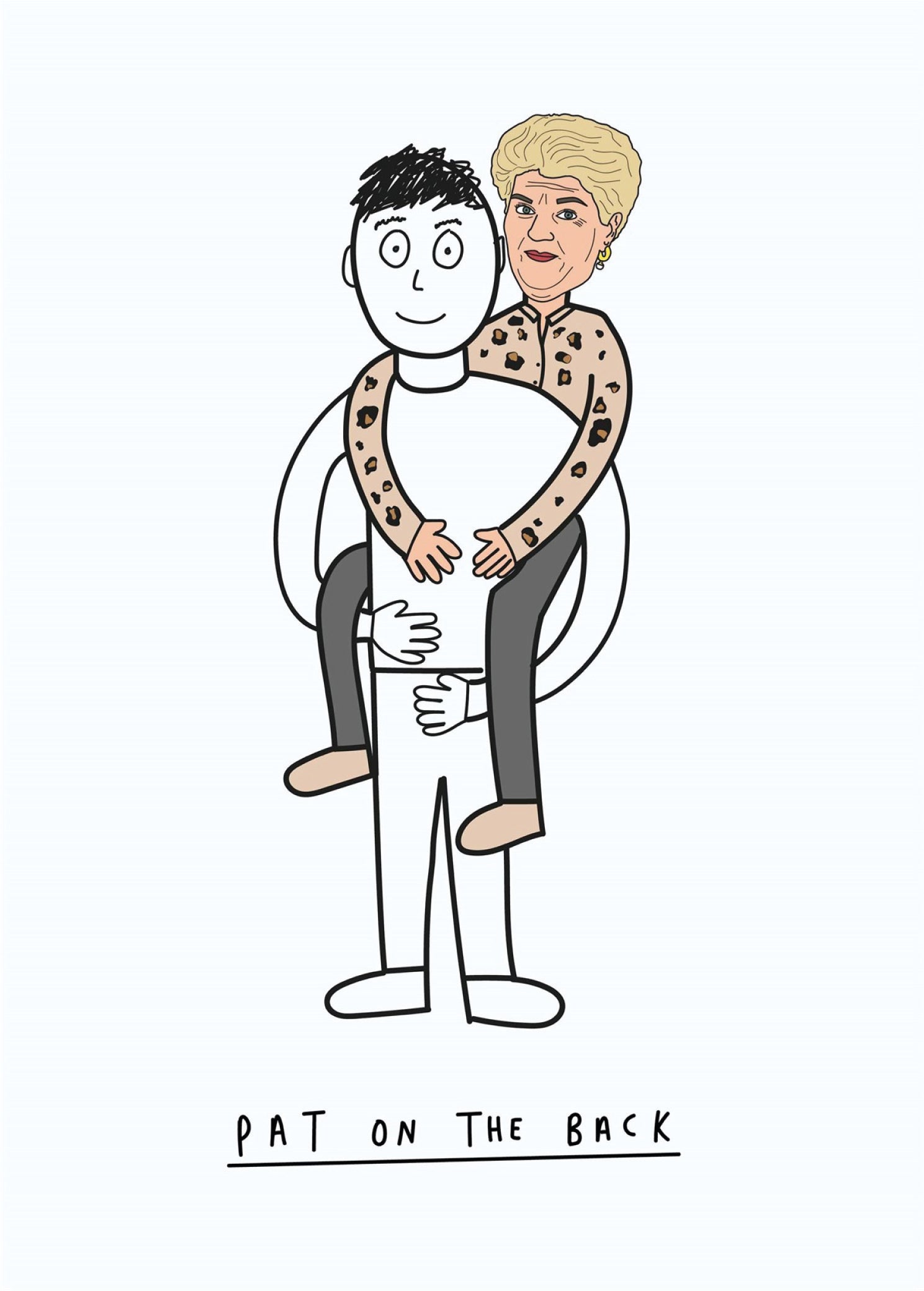 Scribbler Pat On The Back Funny Congratulations Well Done Greeting Car ...