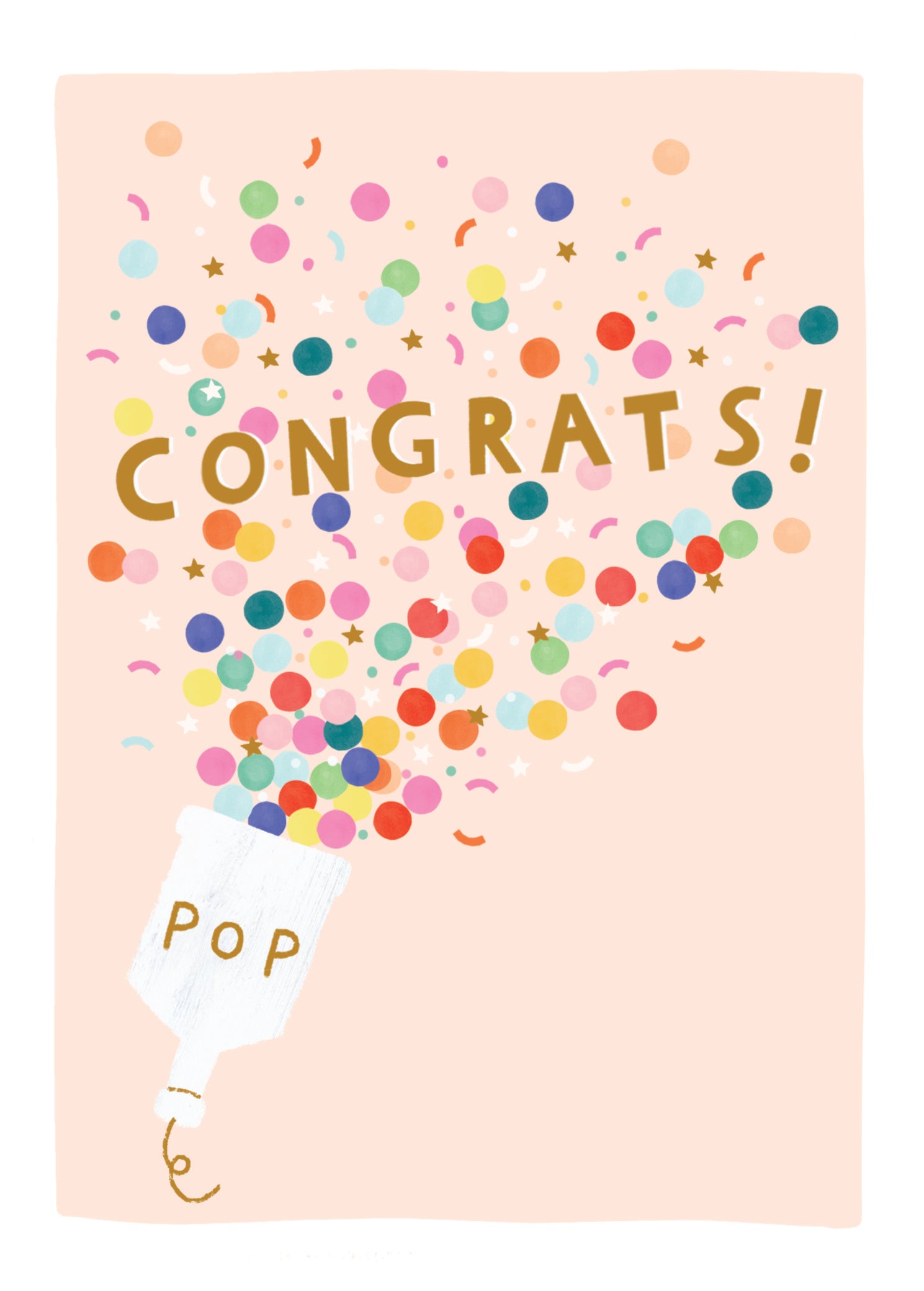 Scribbler Congrats!Party Popper Contemporary Congratulations Greeting ...