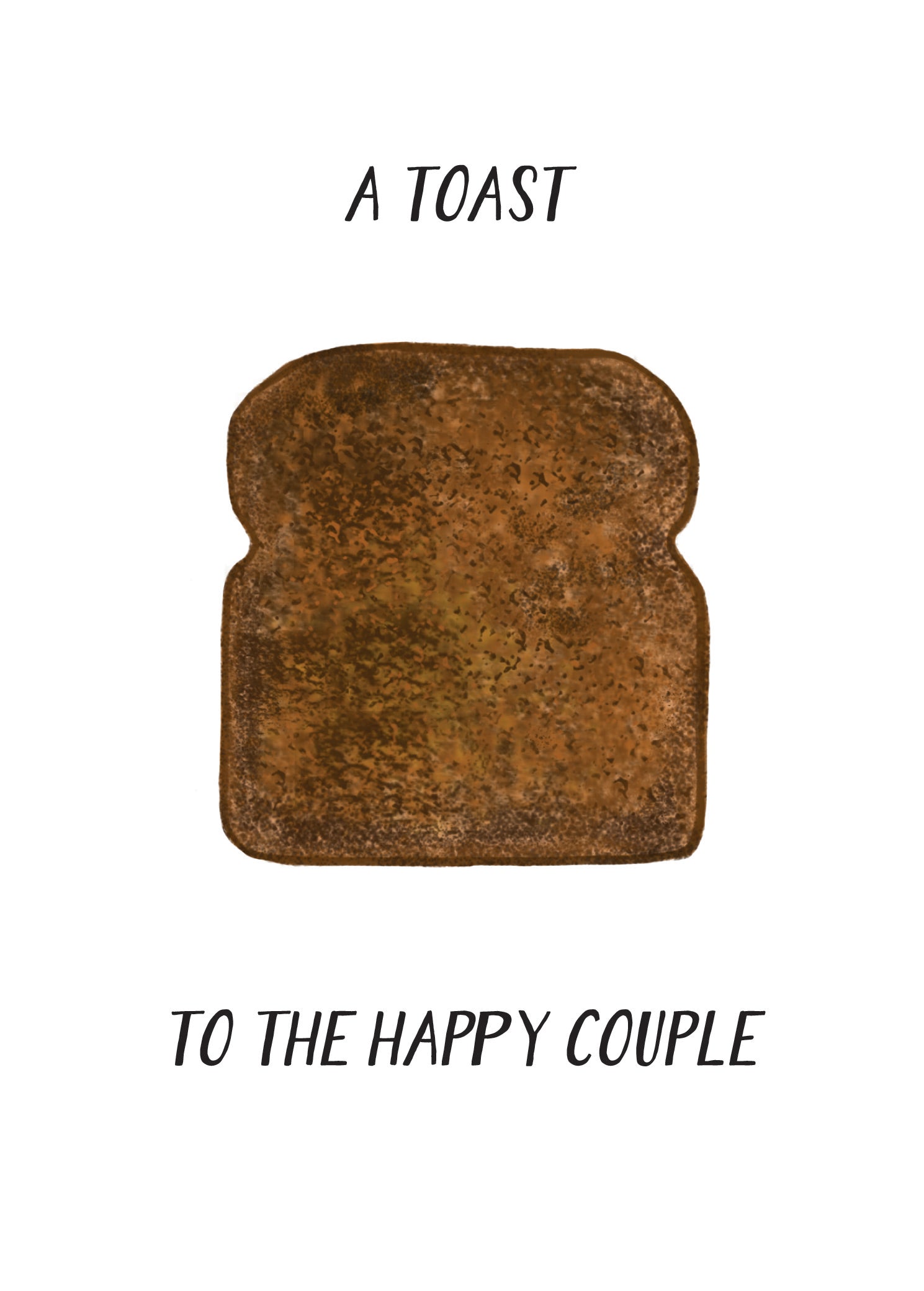 Scribbler Toast To The Happy Couple Toast-Ally Awesome Funny Wedding G ...