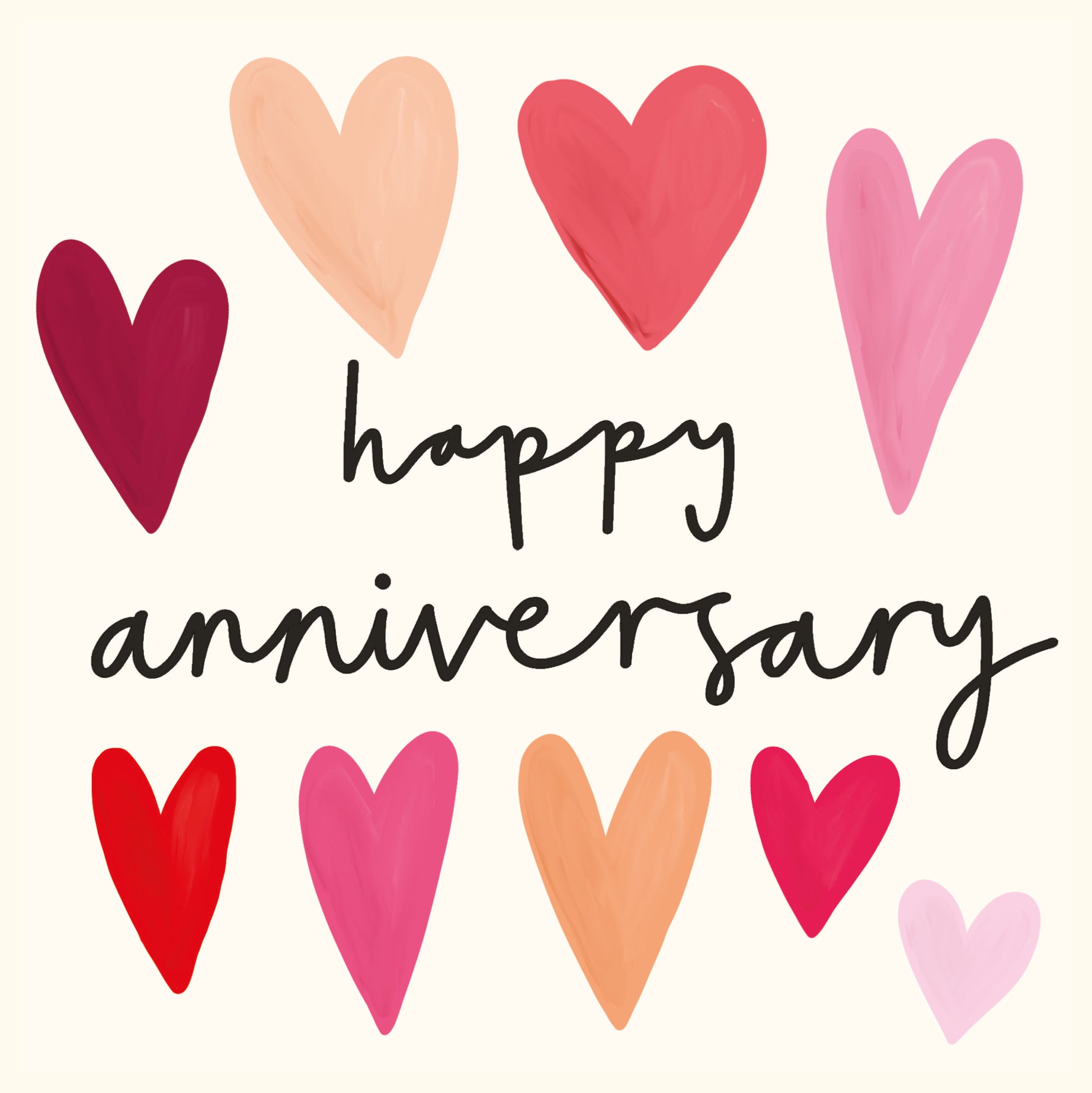 Scribbler Happy Anniversary Hearts Galore Contemporary Anniversary Gre ...