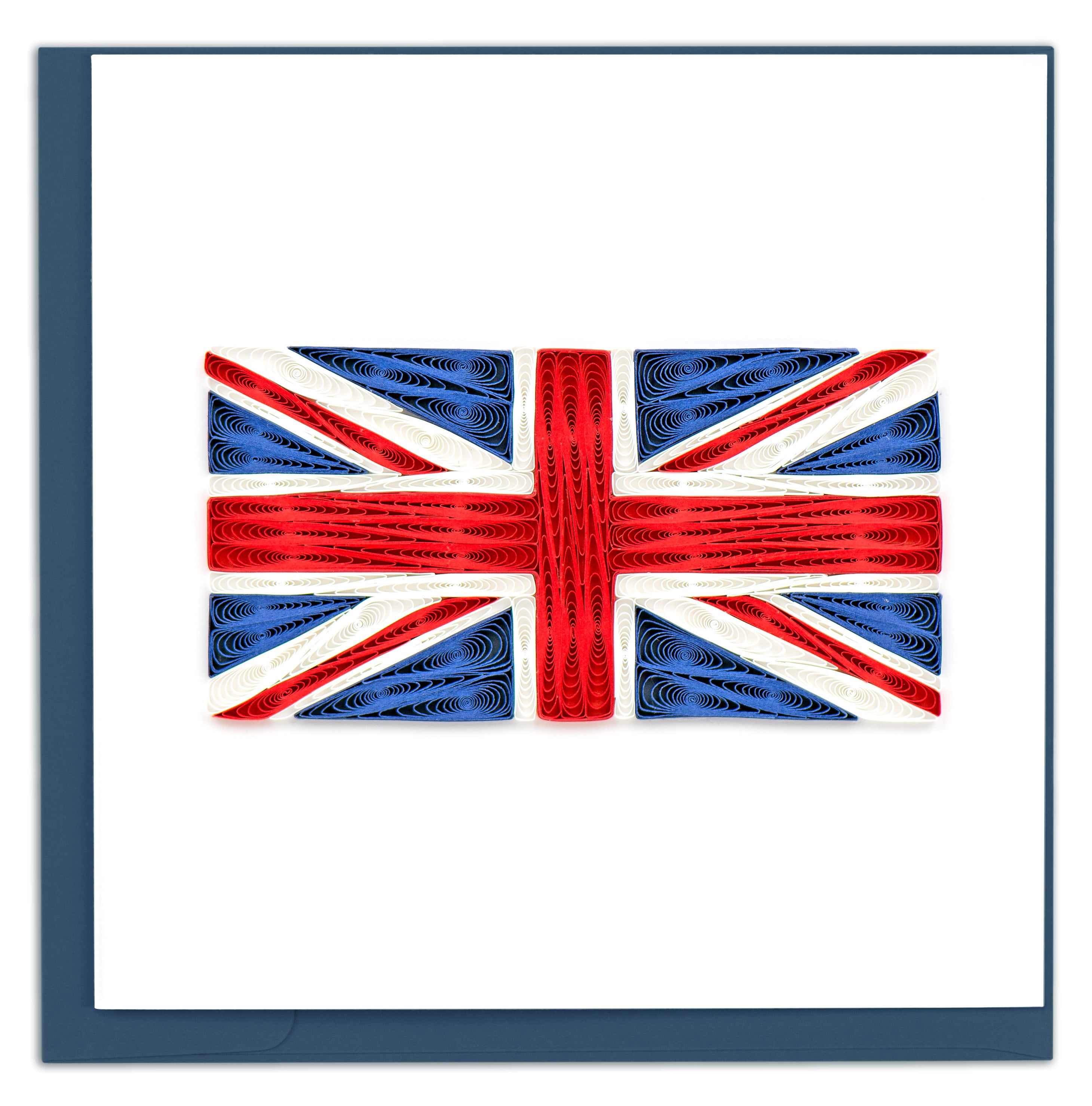 Quilling Union Jack Flag Hand-Finished Art Greeting Card – Love Kate's