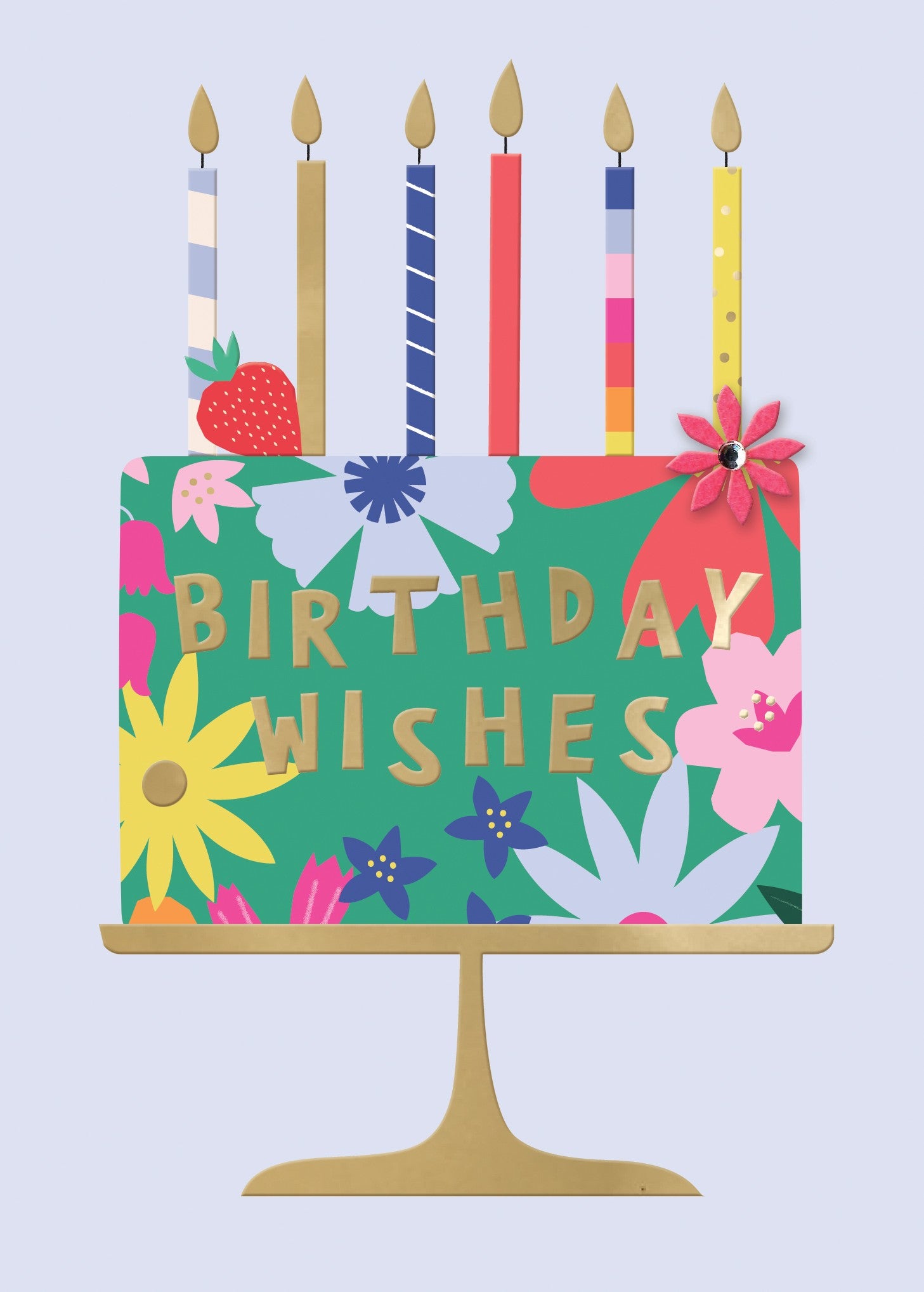 Embellished Celebration Cake Birthday Greeting Card Birthday Wishes ...