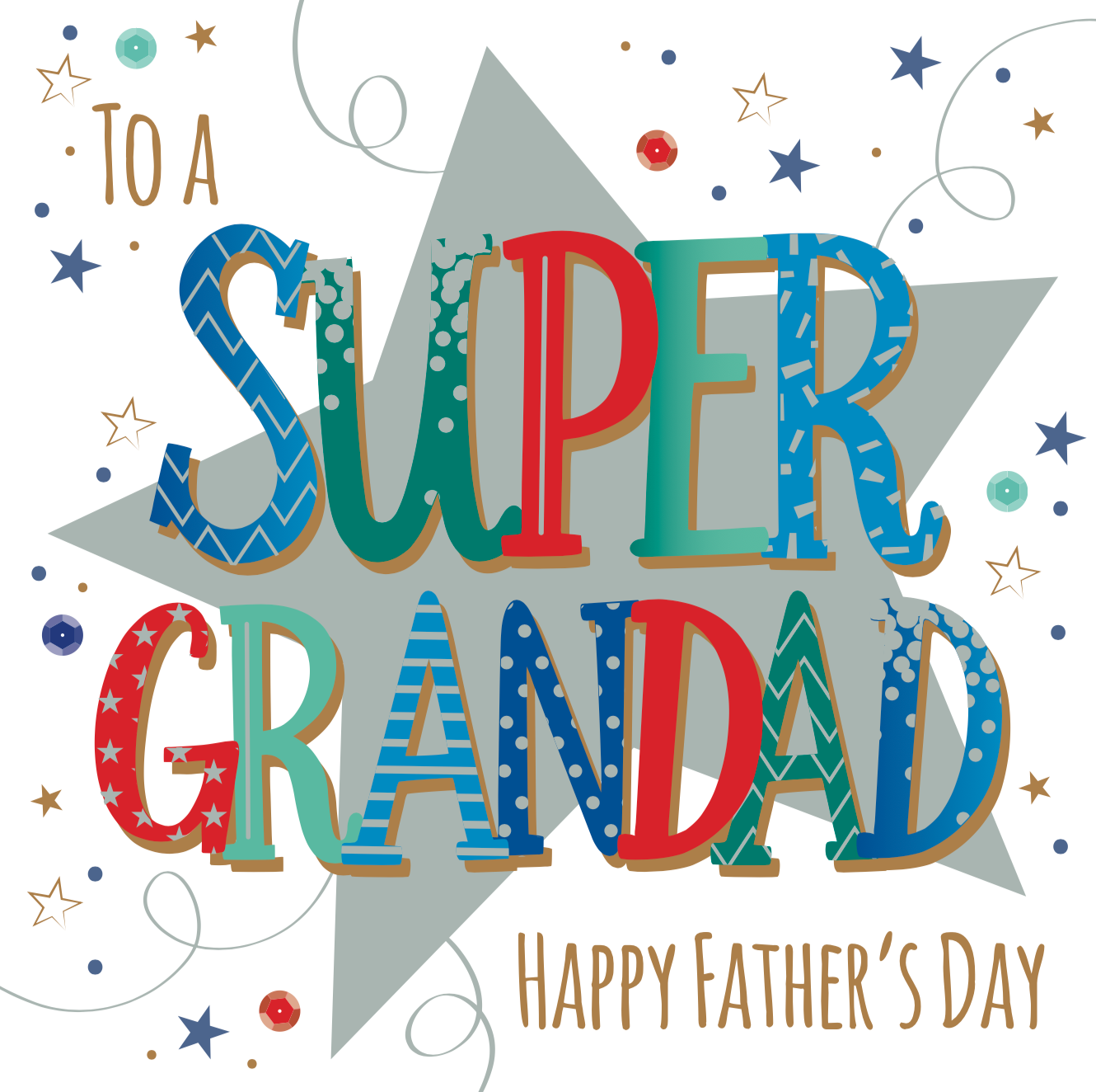 A Super Grandad Embellished Father's Day Card – Love Kate's