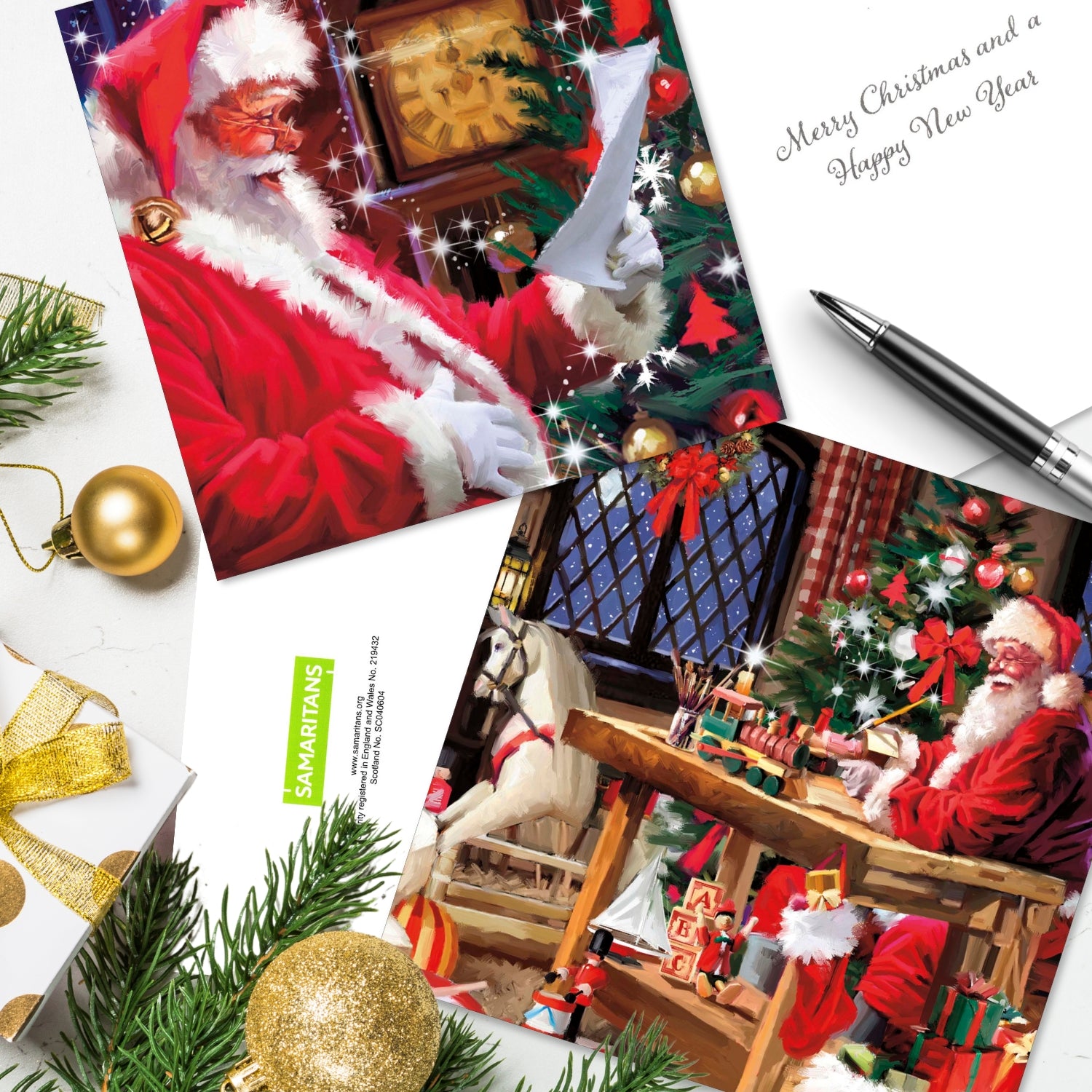 Box of 16 Father Christmas Samaritans Charity Christmas Cards – Love Kate's
