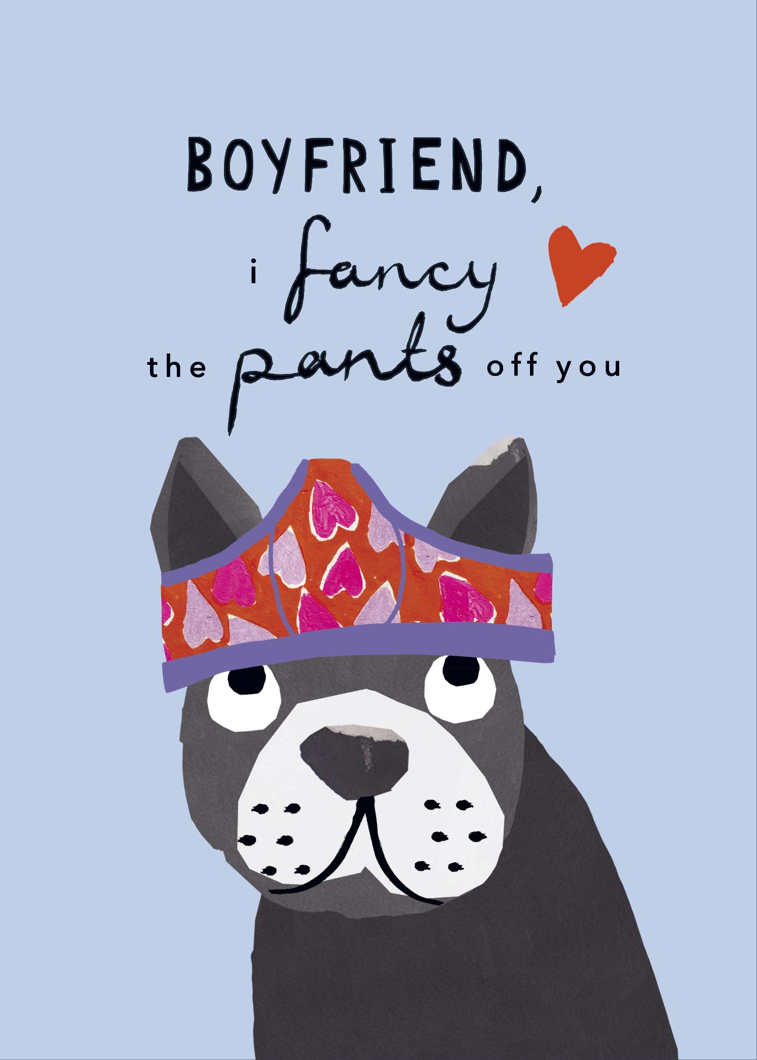 Boyfriend Fancy Pants Fancy Paws Valentine's Day Funny Greeting Card ...