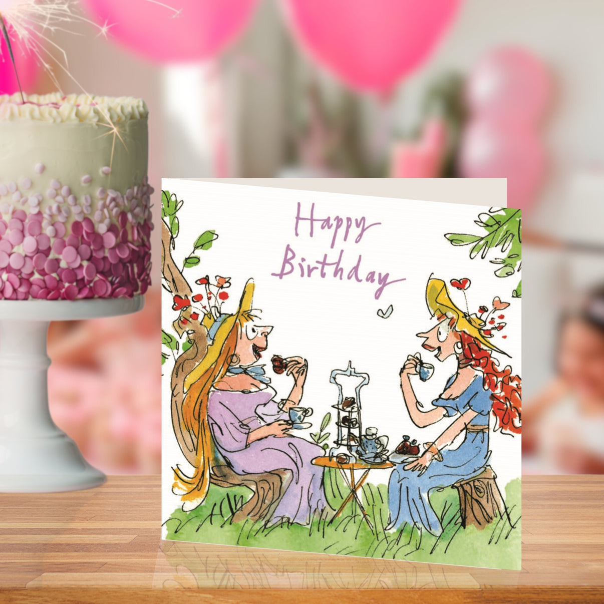 Quentin Blake High Tea Happy Birthday Greeting Card – Love Kate's
