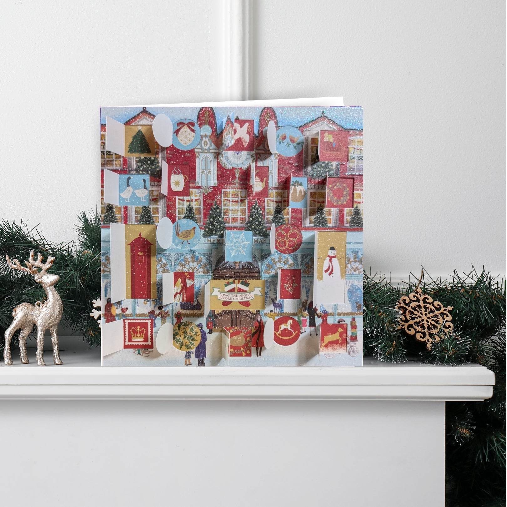 Christmas Shoppers Advent Calendar Christmas Card – Love Kate's