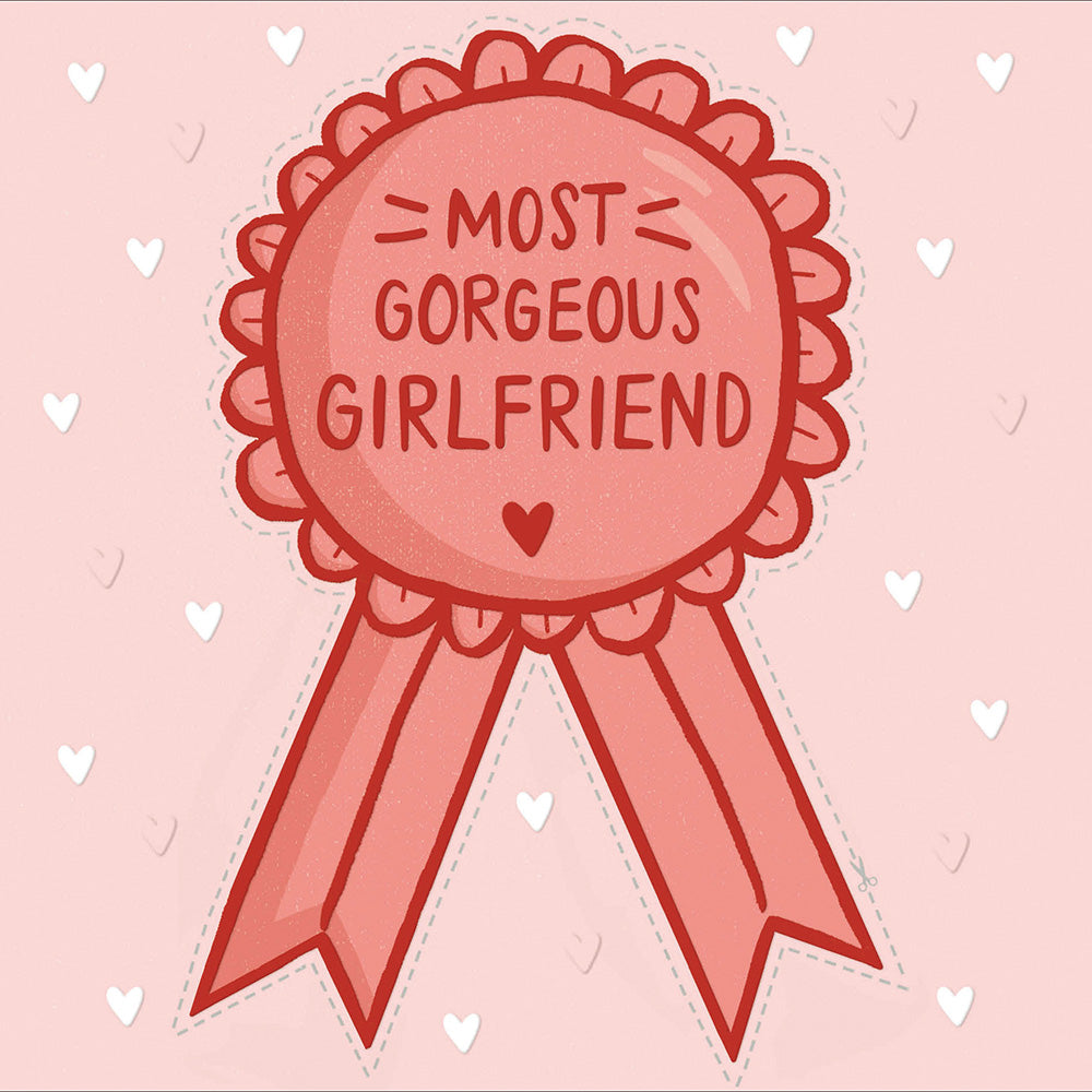 Most Gorgeous Girlfriend Award Valentine's Day Card – Love Kate's