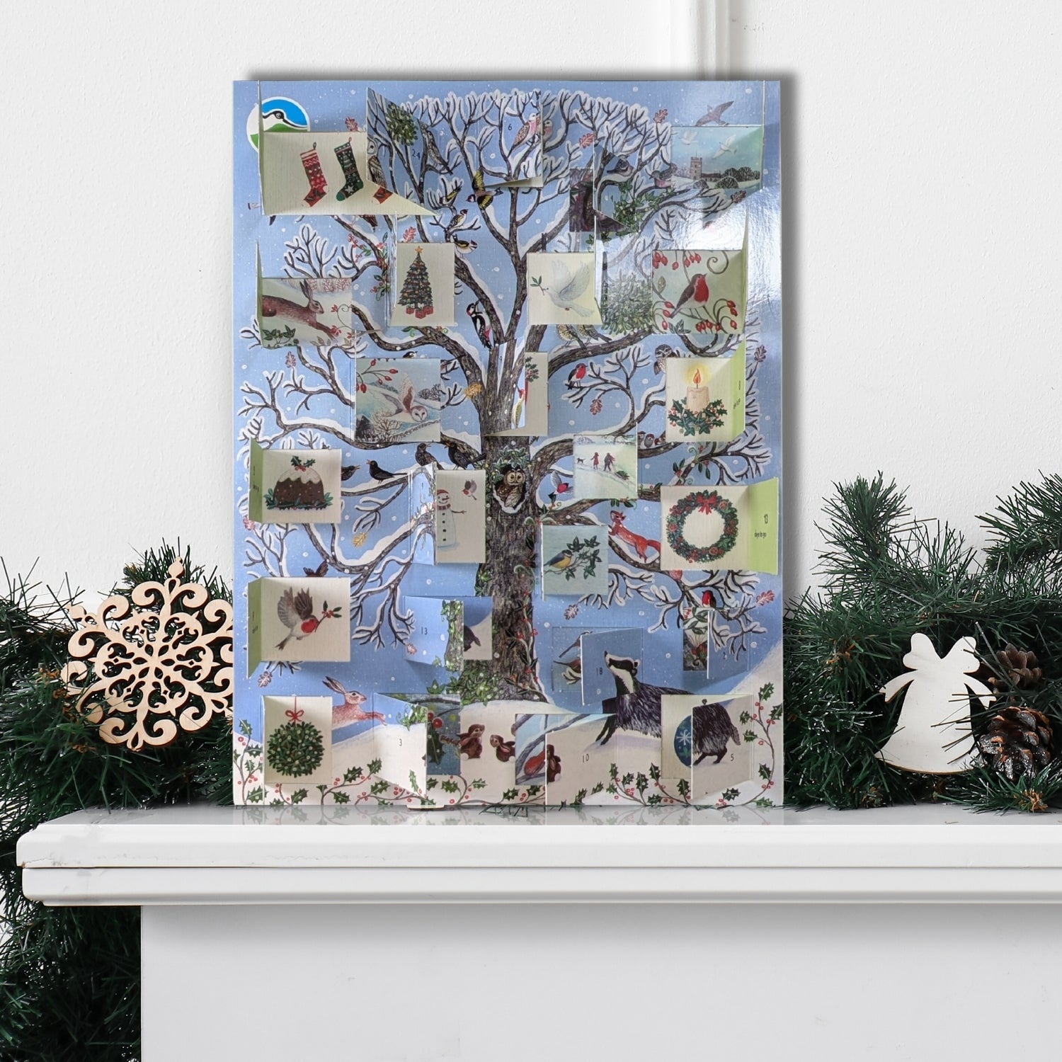 RSPB Traditional Advent Calendar Bird Christmas Tree Xmas Advent Calen ...