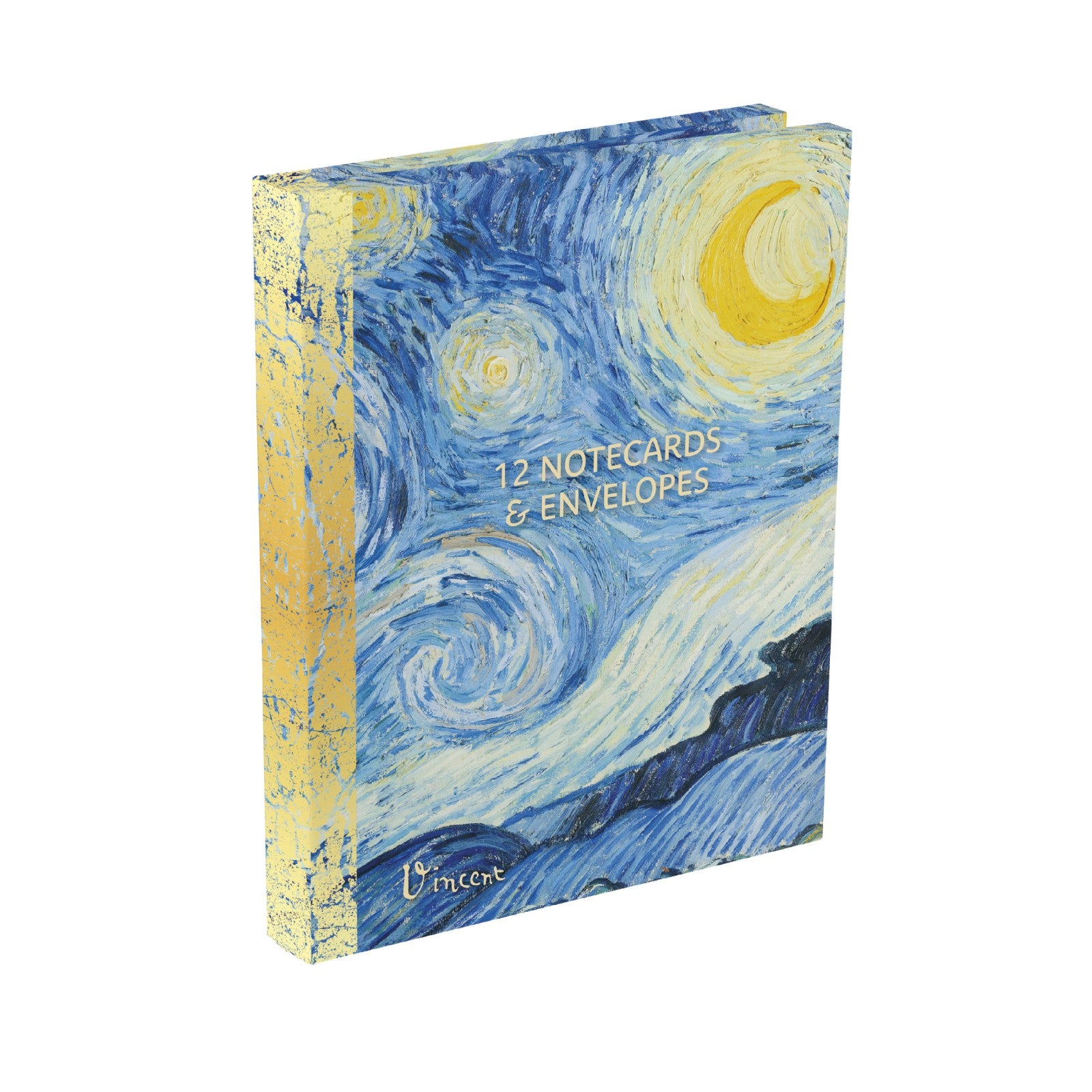 Gifted Stationery Notecard Wallet Dark Blue Van Gogh Starry Night 12 N ...