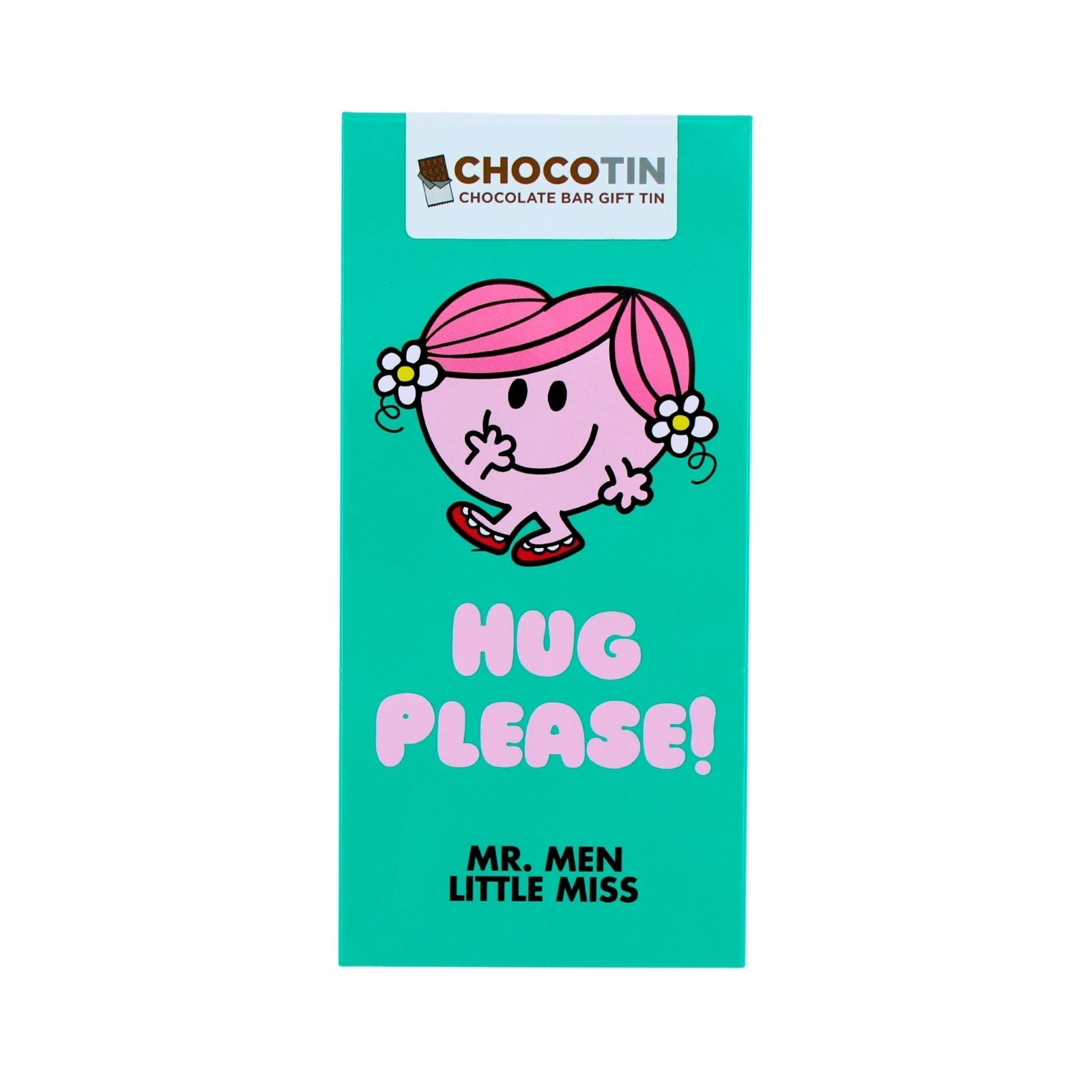 Mr. Men Little Miss 'Hug Please' Chocolate Bar Gift Tin Collectable Gi ...