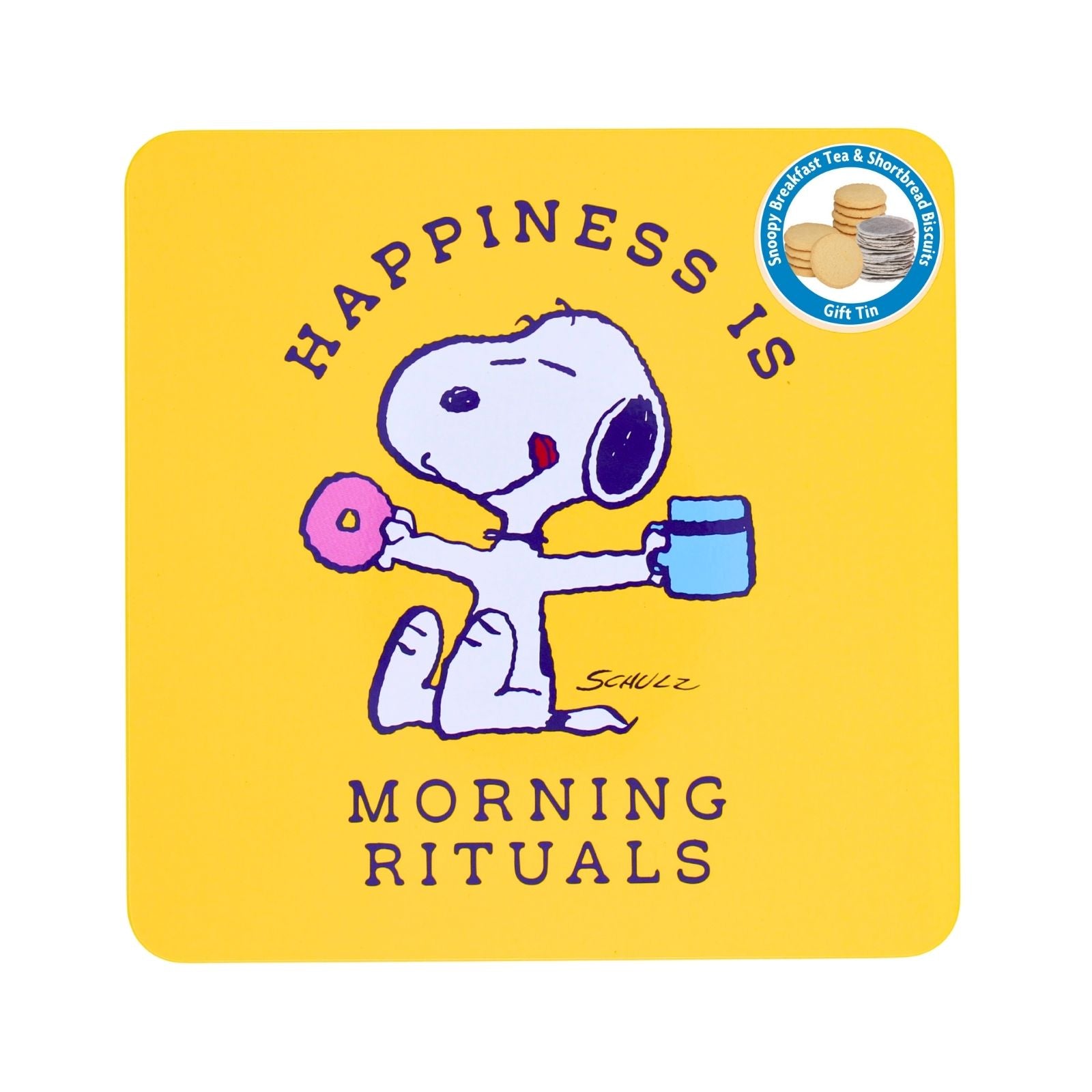 Peanuts Snoopy Breakfast Tea & Shortbread Biscuits Gift Tin Collectabl ...
