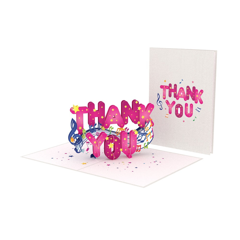 Thank You Laser Cut Pop Up Greeting Card – Love Kate's