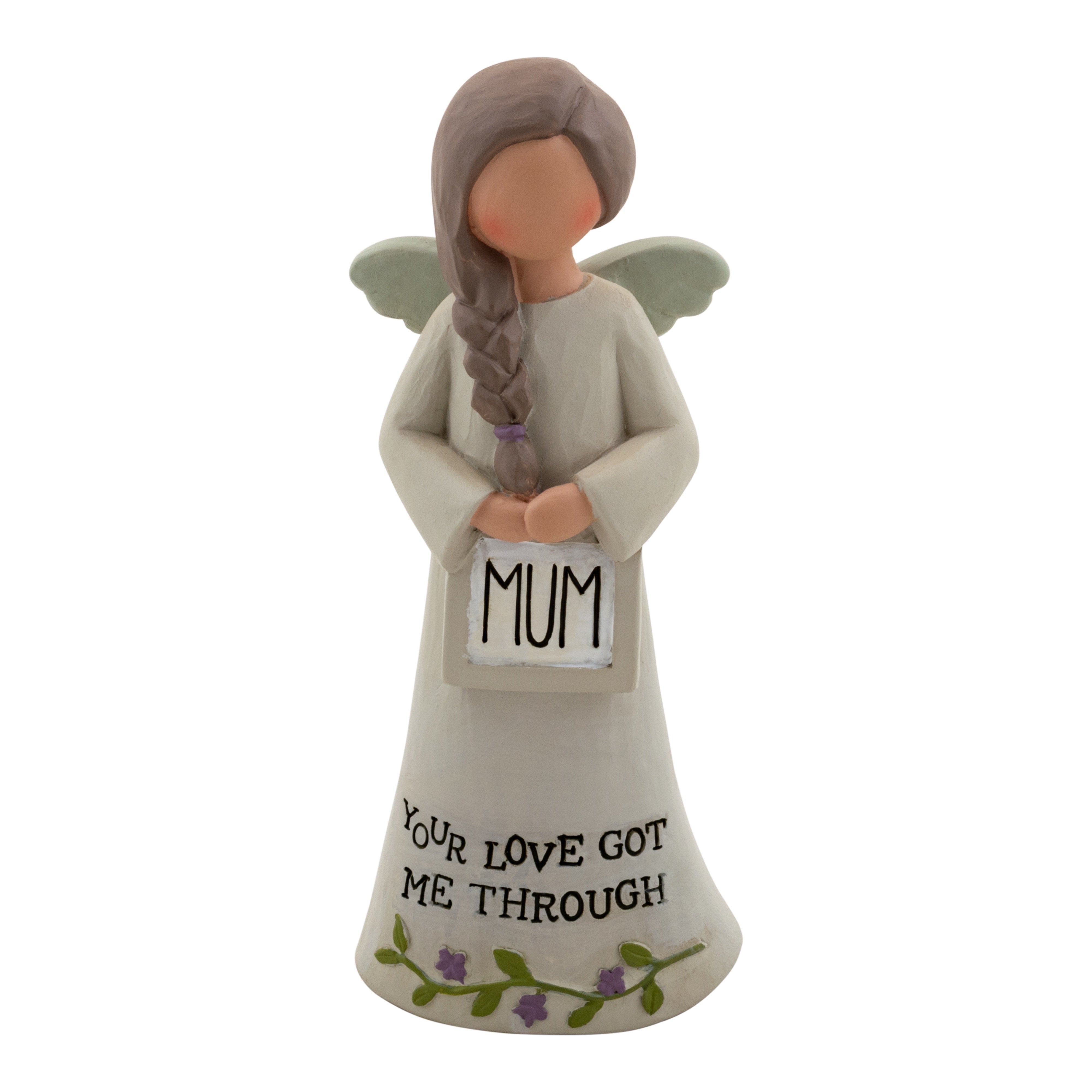 Feather & Grace Angel Figurine Mum Your Love Got Me Through Guardian A ...