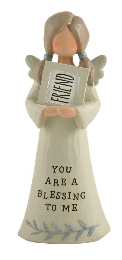 Feather & Grace Angel Figurine Friend You Are A Blessing Guardian Ange ...