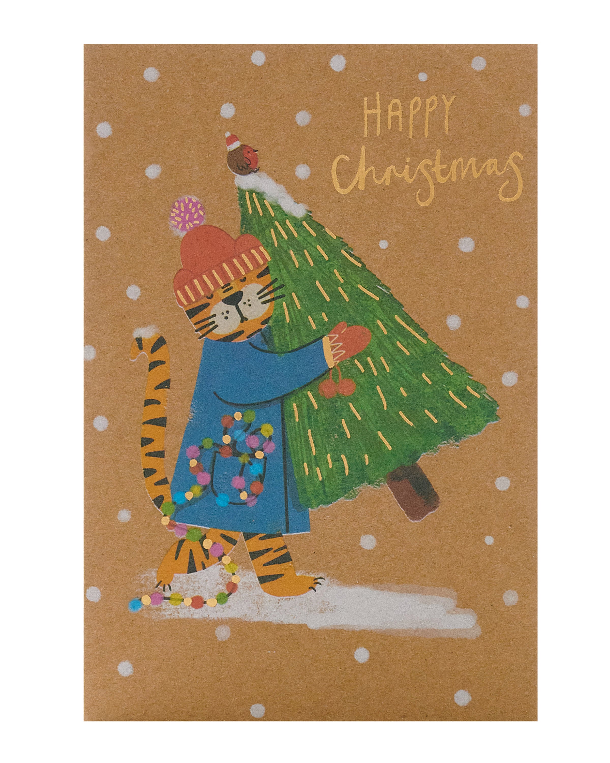 Box of 8 Festive Tiger Marie Curie Charity Christmas Cards – Love Kate's