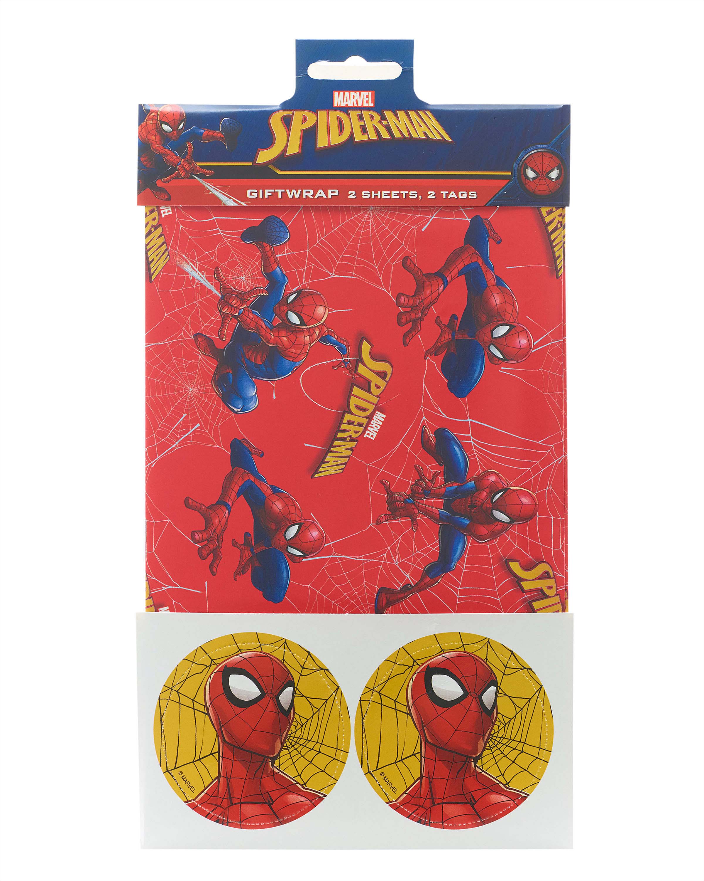 Marvel Spider-Man Gift Wrap Pack Contains 2 Sheets & Tags – Love Kate's