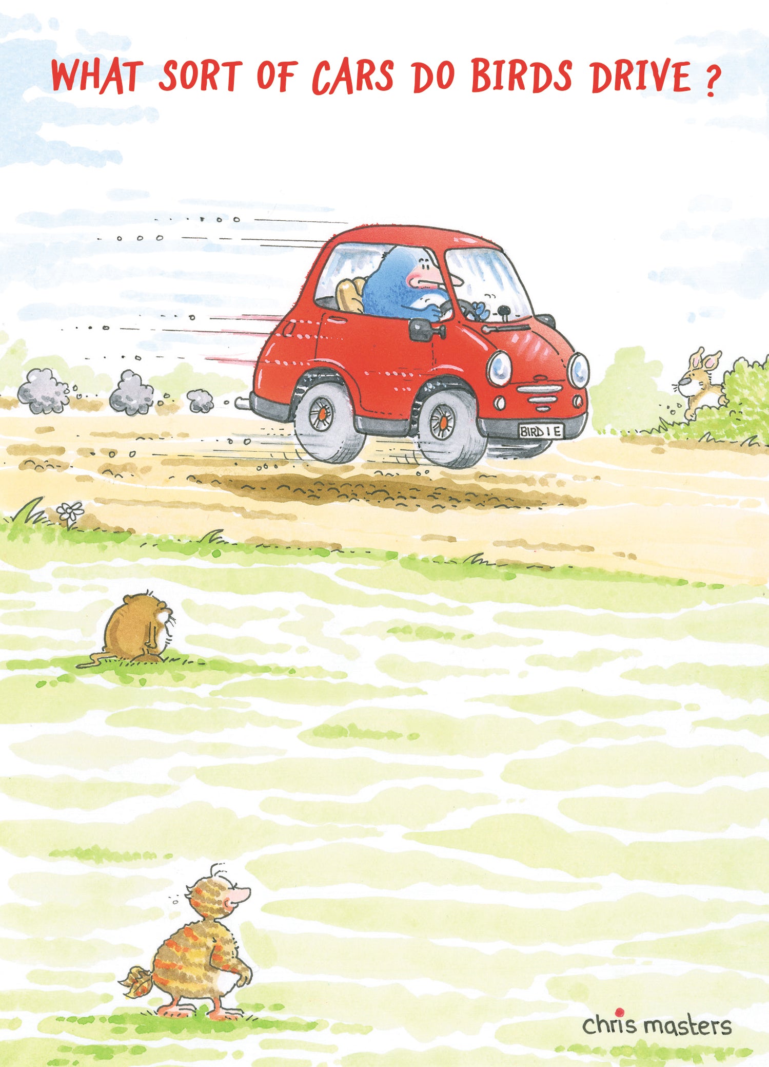 Birdwit What Sort Of Cars Do Birds Drive? Funny Birthday Card – Love Kate's