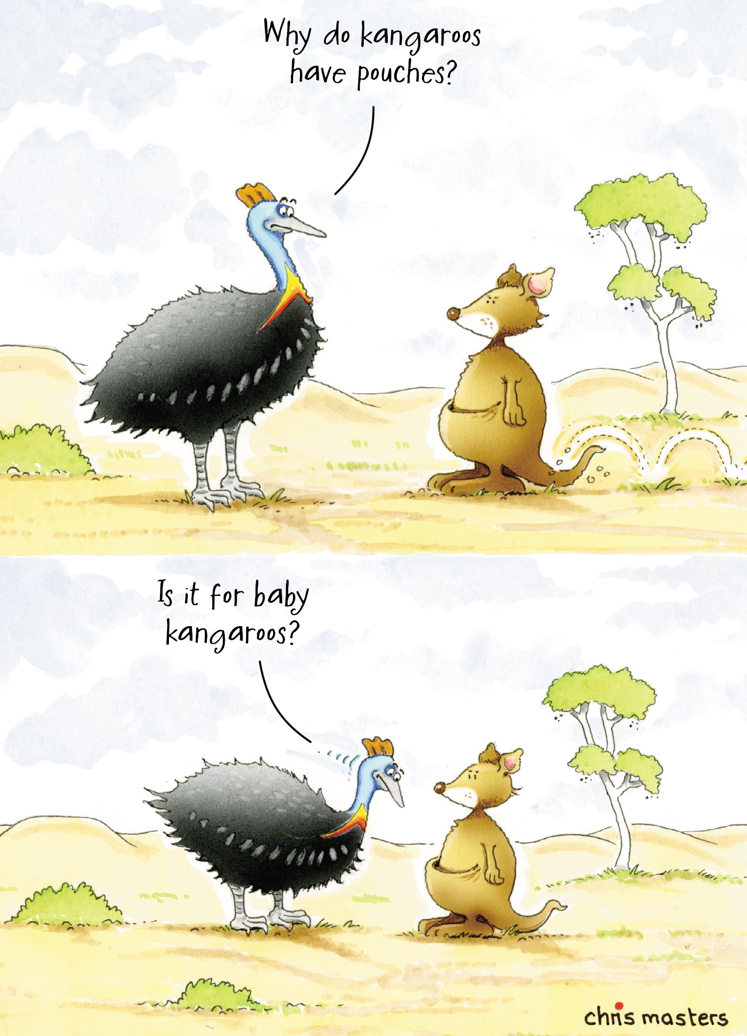 Birdwit Why Do Kangaroos Have Pouches? Funny Birthday Card – Love Kate's