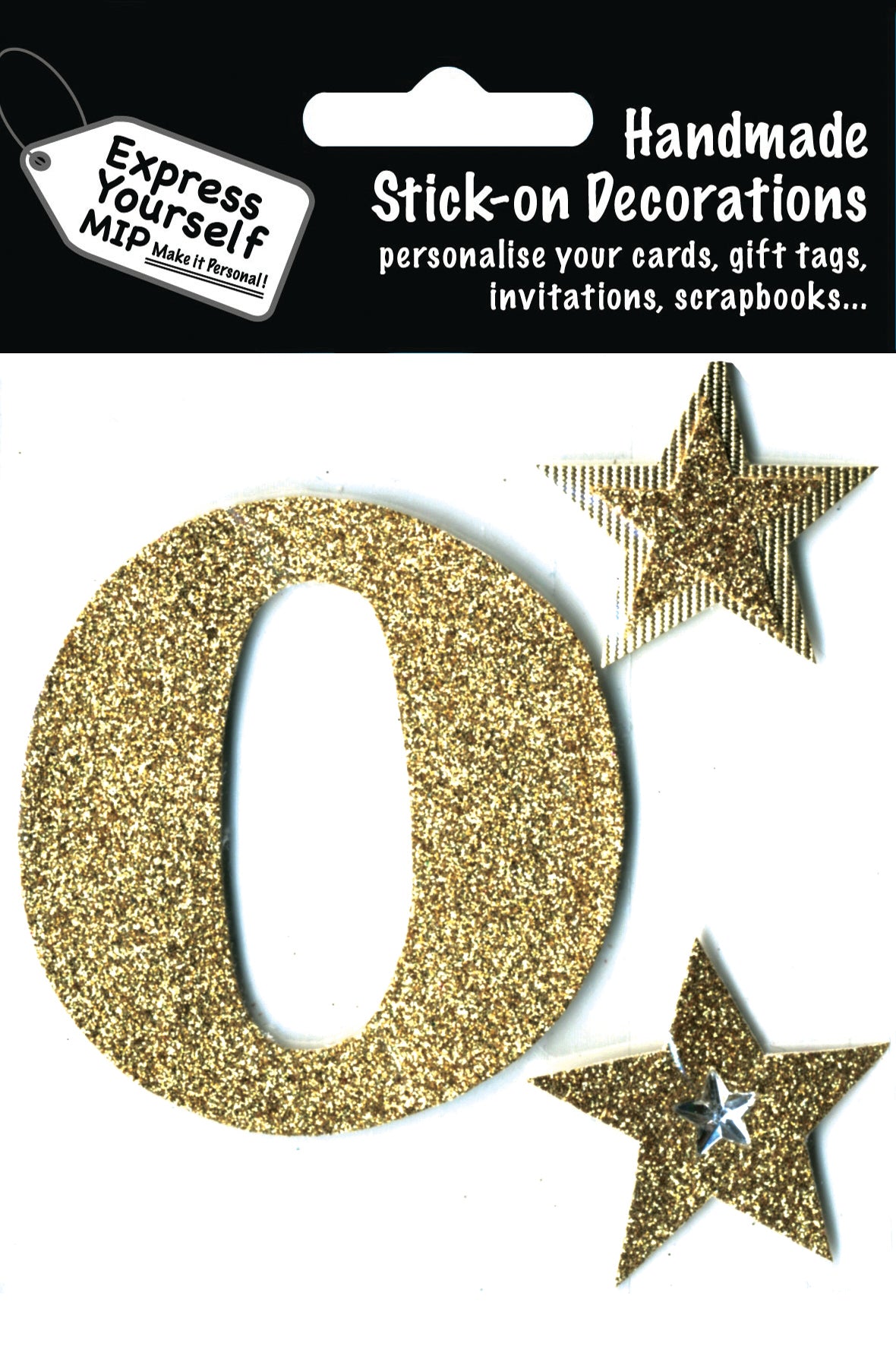 Gold Large Number 0 DIY Greeting Card Toppers – Love Kate's