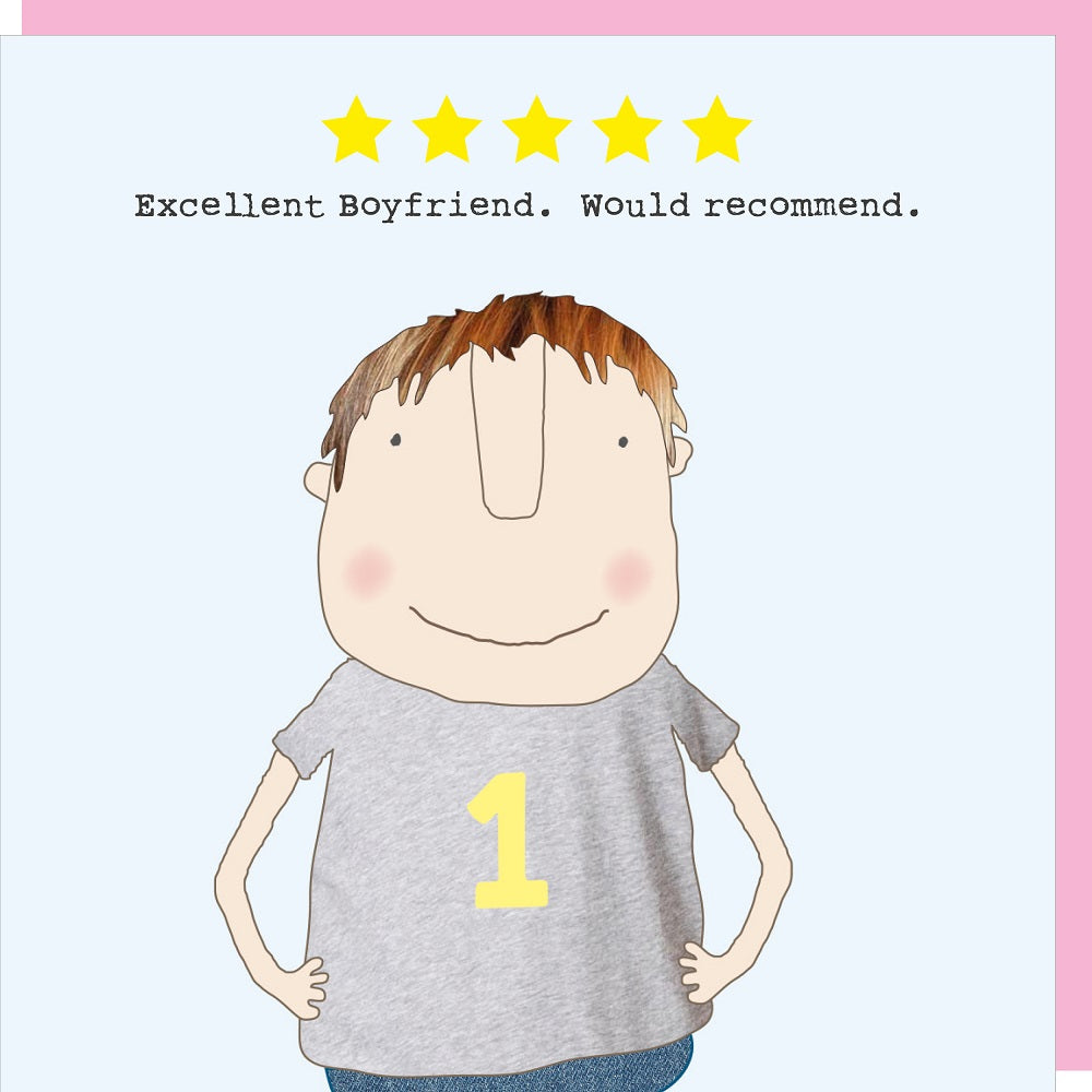 Rosie Made A Thing 5 Star Boyfriend Award Card – Love Kate's