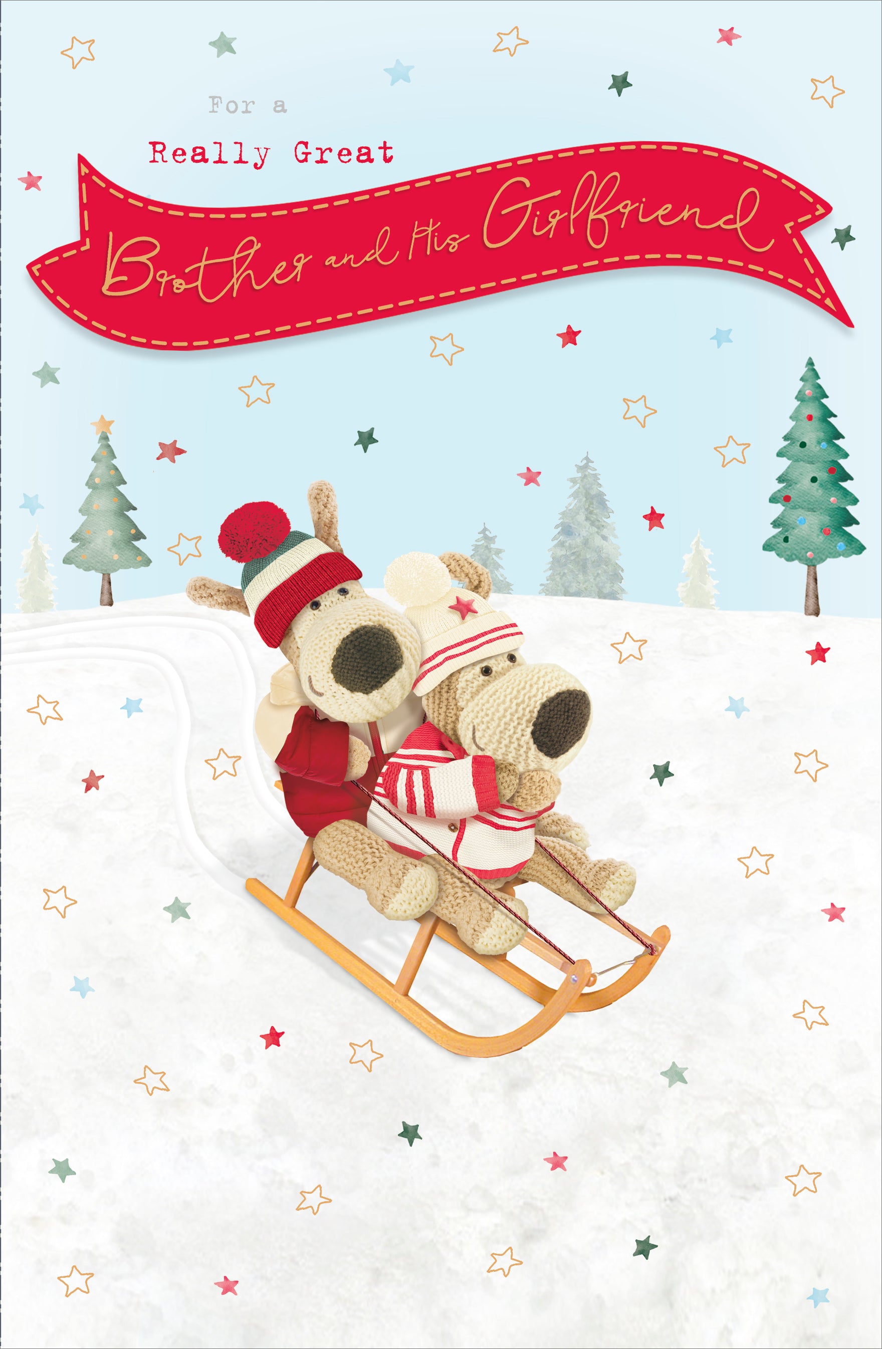 Boofle For A Great Brother & Girlfriend Christmas Greeting Card – Love ...