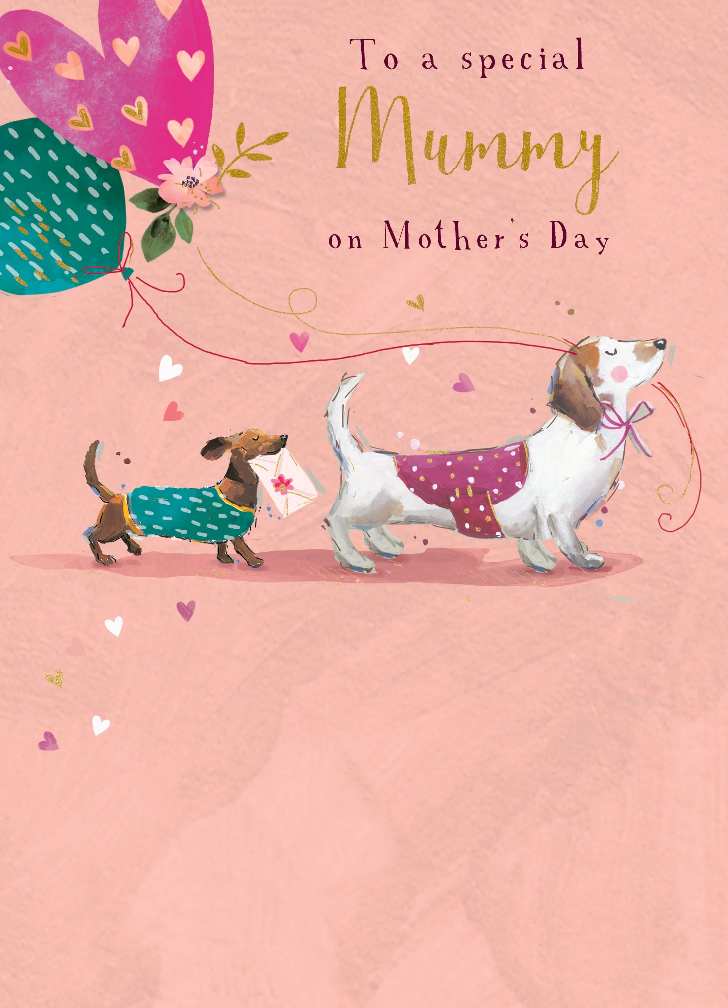 To A Special Mummy Mini-Me In Tow Cute Dog Mother's Day Greeting Card ...